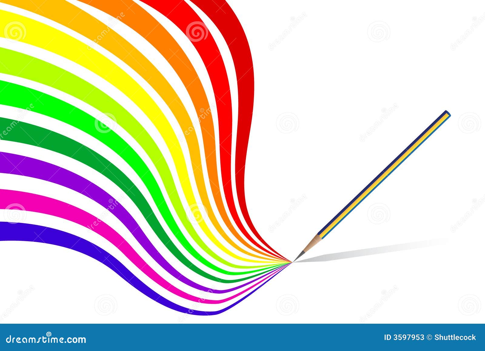Rainbow stock vector. Illustration of motion, layers, energy - 3597953