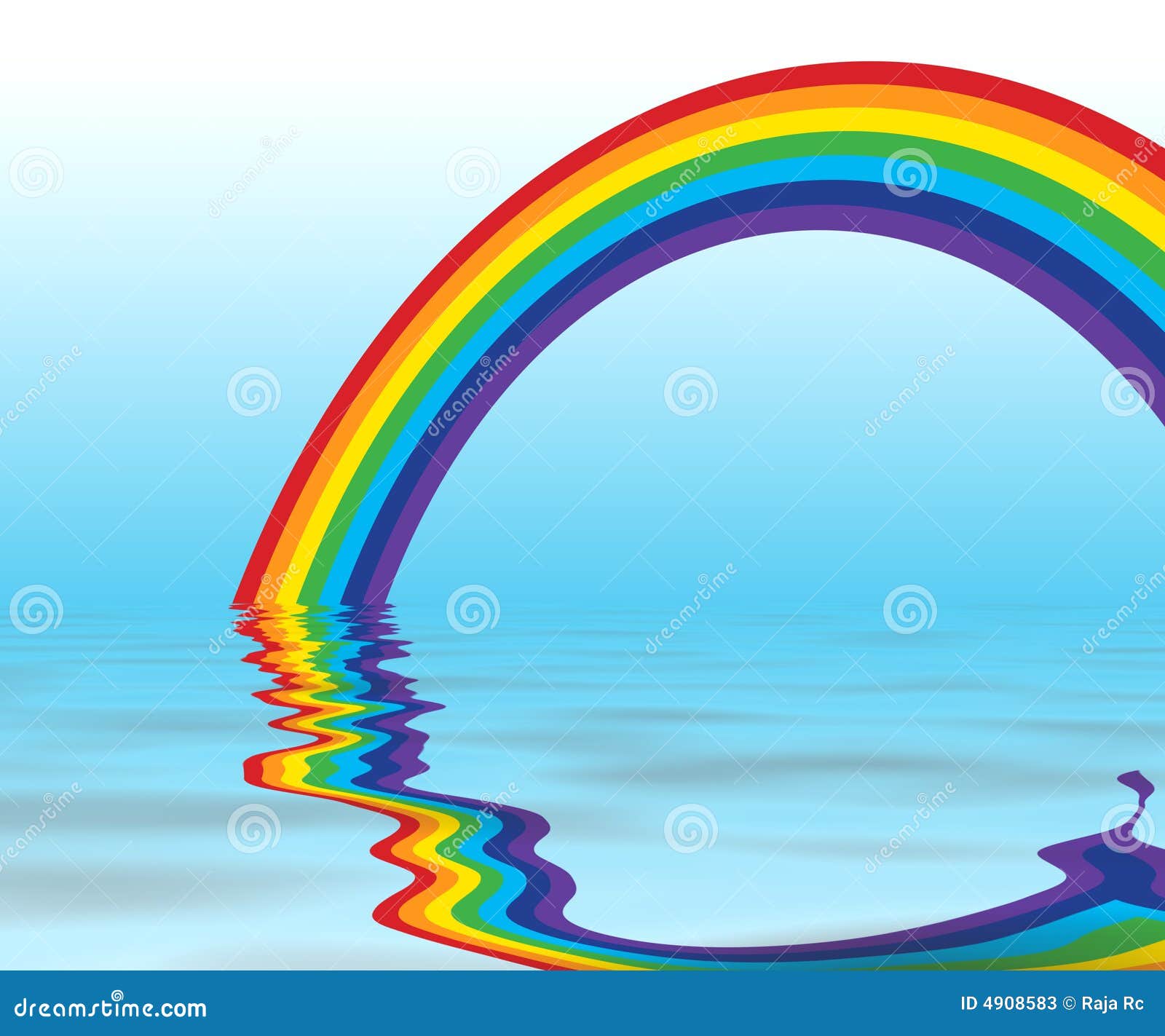 Rainbow stock illustration. Illustration of drops, illus - 4908583