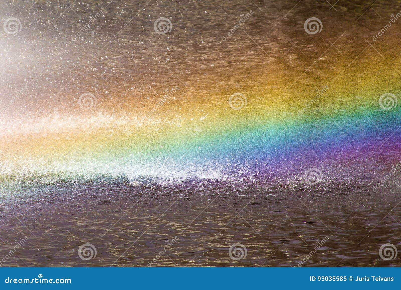 Rainbow Above Water Surface Stock Image - Image of water, park: 93038585