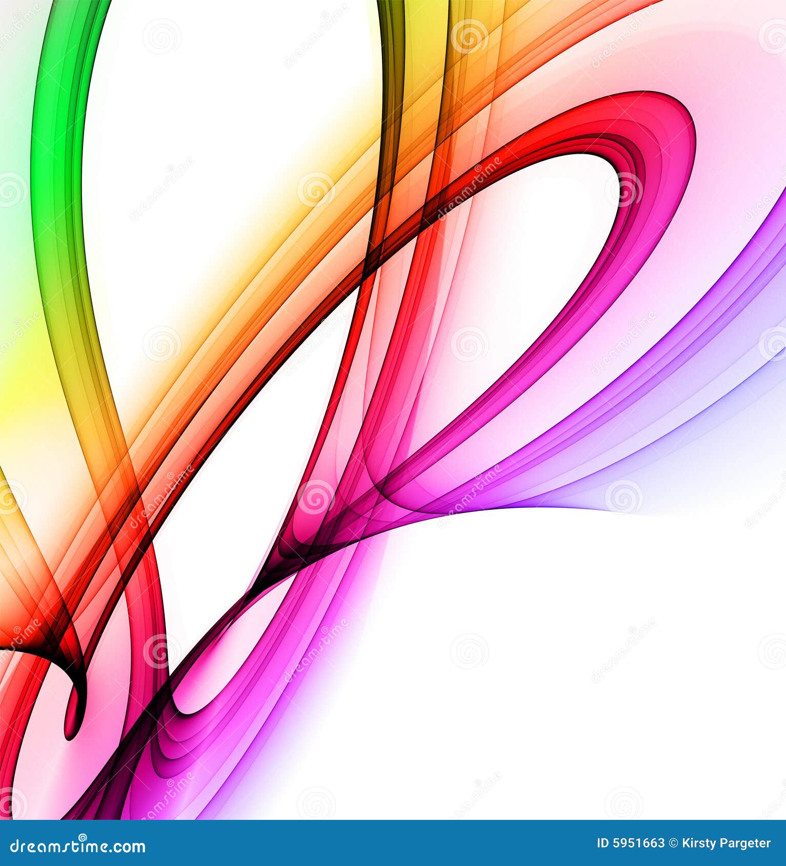Rainbow abstract stock illustration. Illustration of flow - 5951663