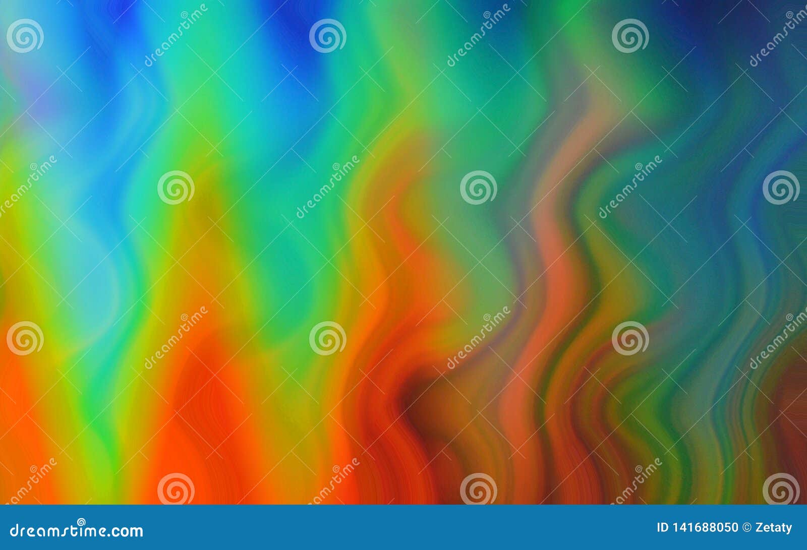 Rainbow Abstract Background Multicolor Stock Illustration ...
