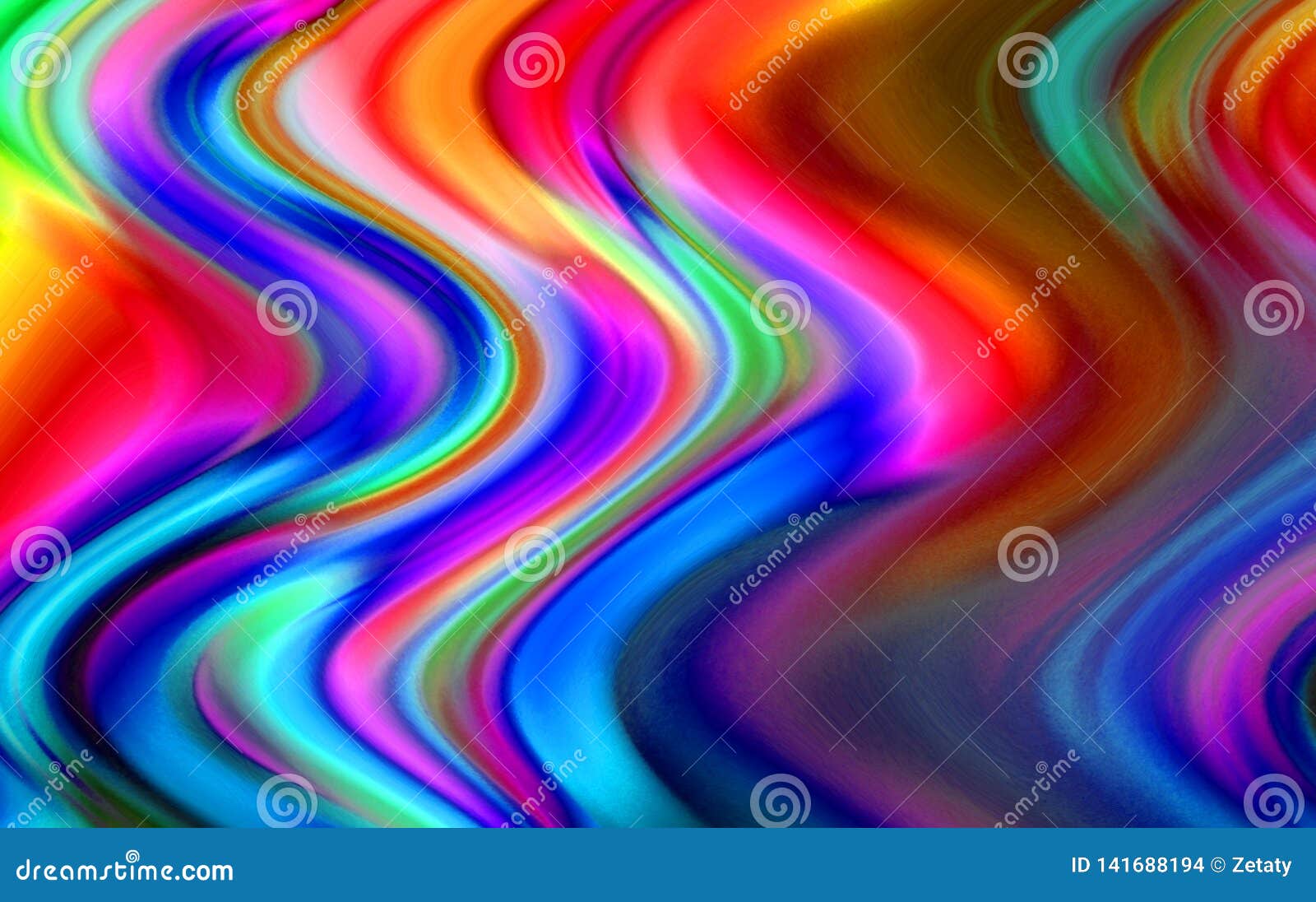 Rainbow Abstract Background Multicolor Stock Illustration ...
