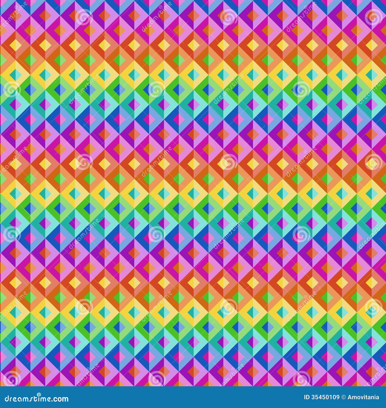 Rainbow Abstract Geometric Background Stock Illustration - Illustration ...