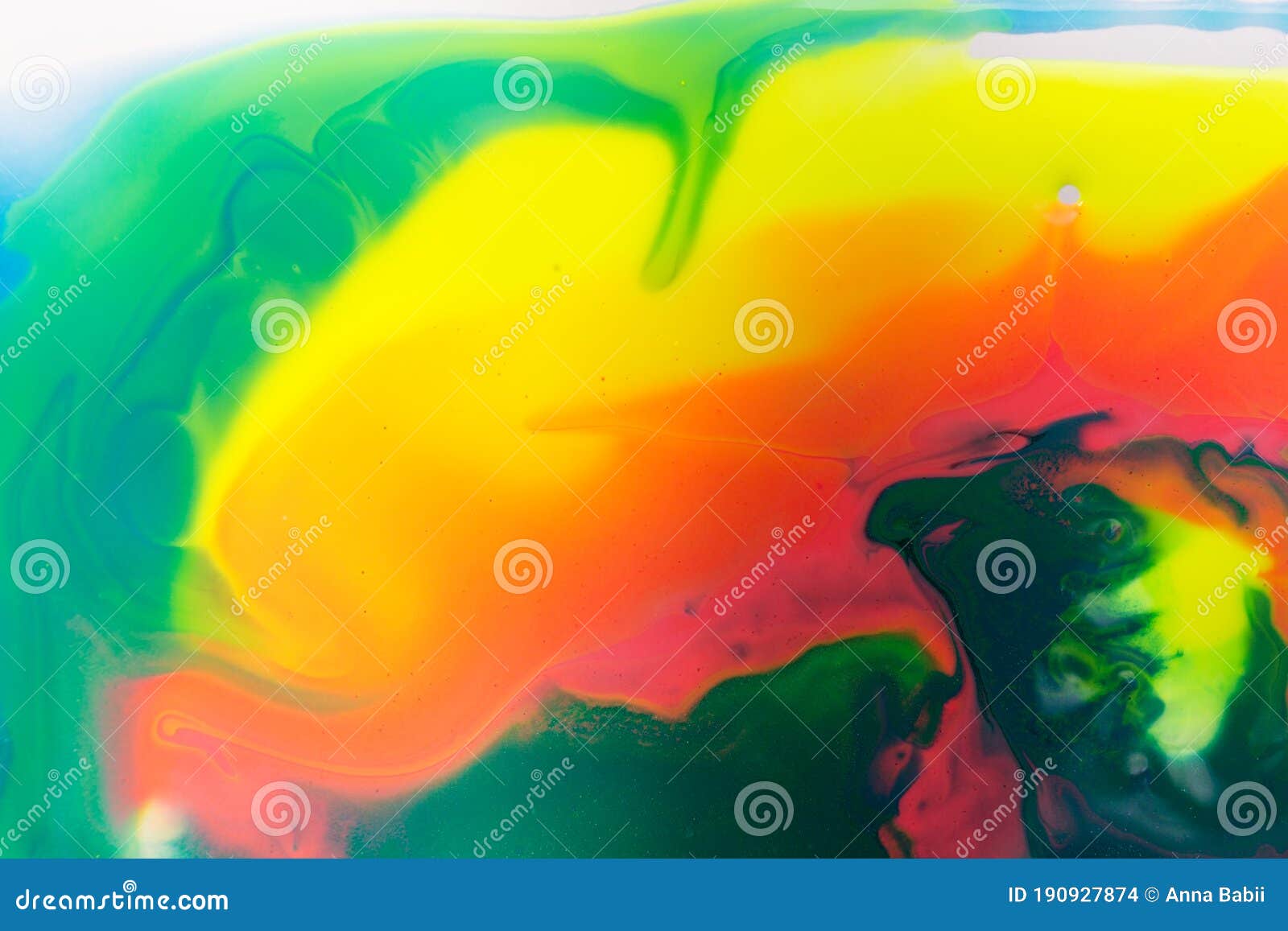 Rainbow Abstract Gradient Pattern. Fluorescent Liquid Background ...