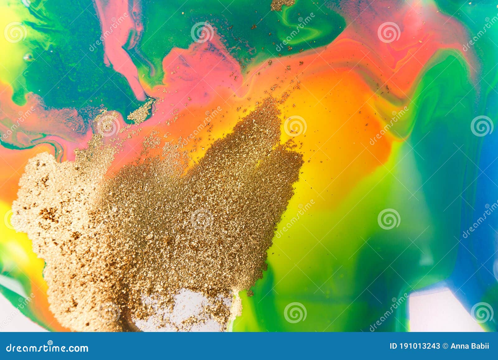 Rainbow Abstract Gradient Pattern. Fluorescent Liquid Background. Artwork Abstract Bright ...