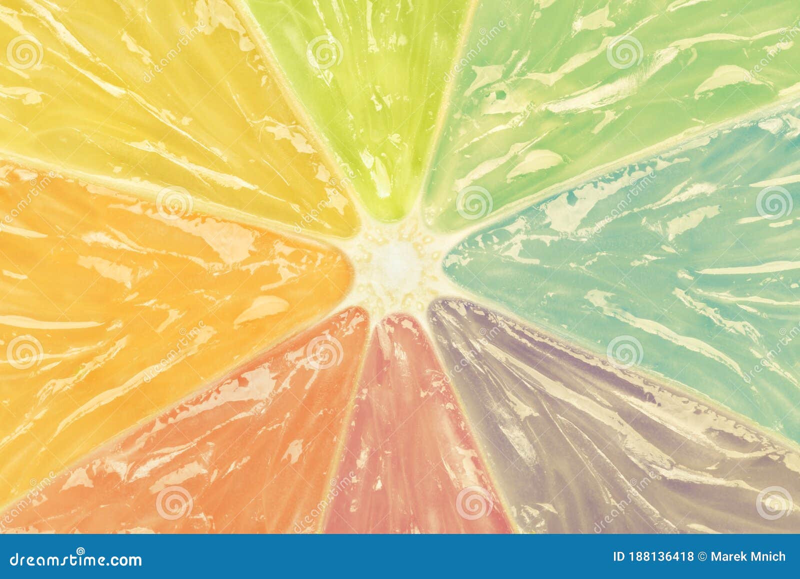 Rainbow Abstract Lemon Close Up Stock Photo - Image of rainbow, color ...