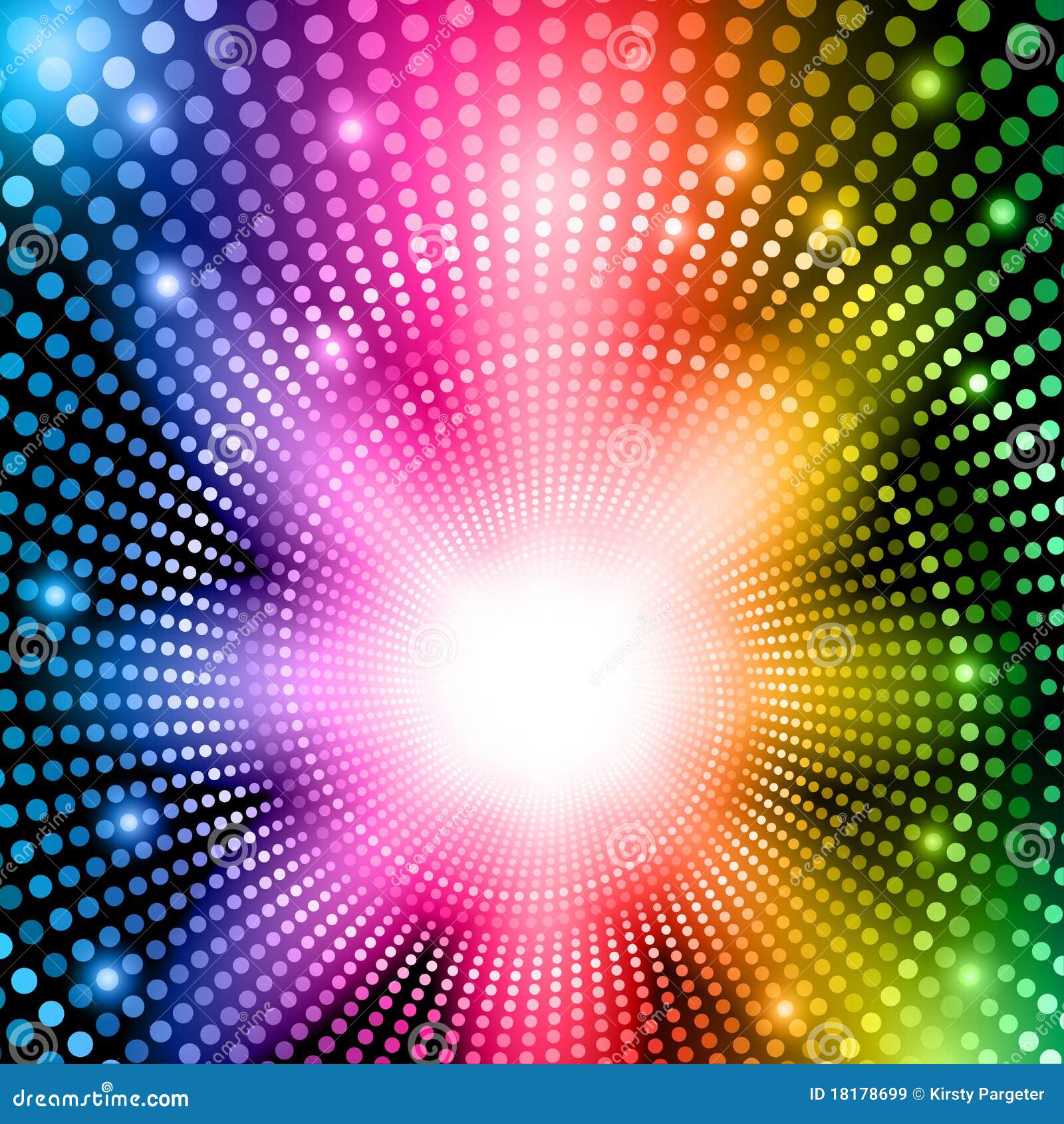 Rainbow abstract lights stock vector. Illustration of rays - 18178699