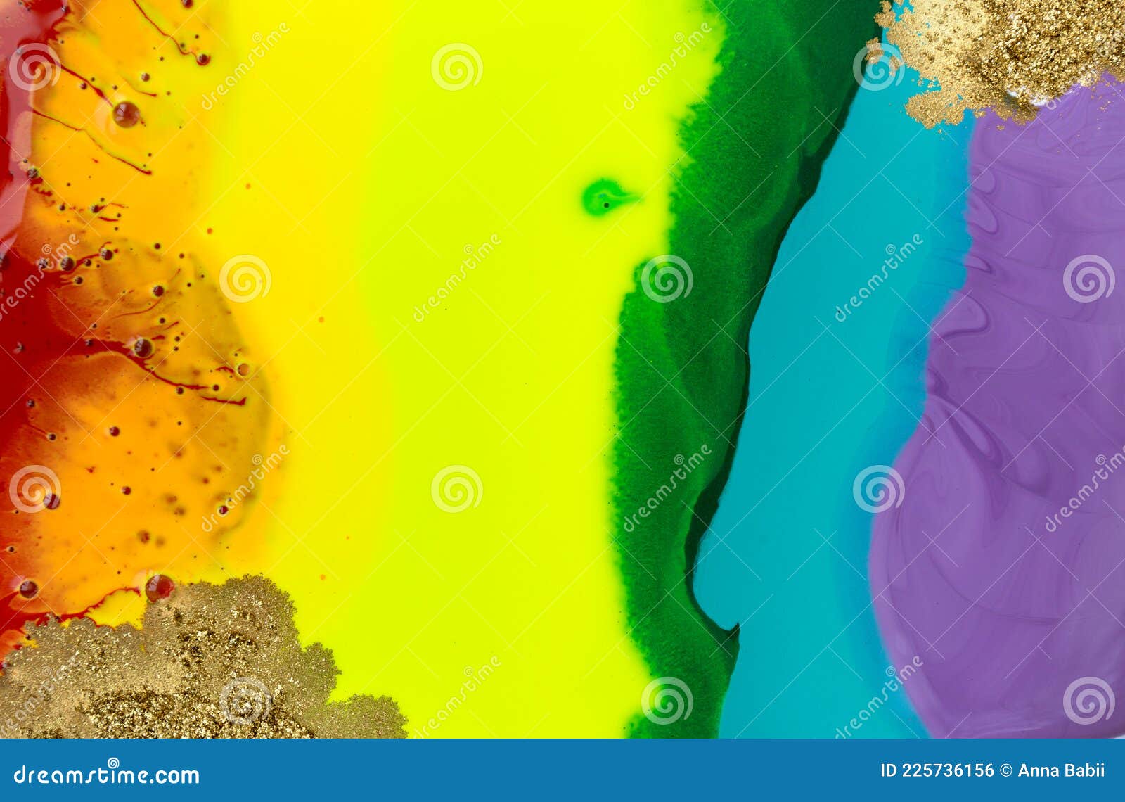 Rainbow Abstract Liquid Pattern. Stock Illustration. Stock Photo ...