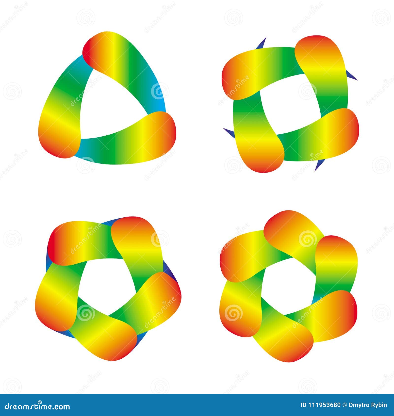 Rainbow Abstract Object. Elements of Design and Artistic Background ...