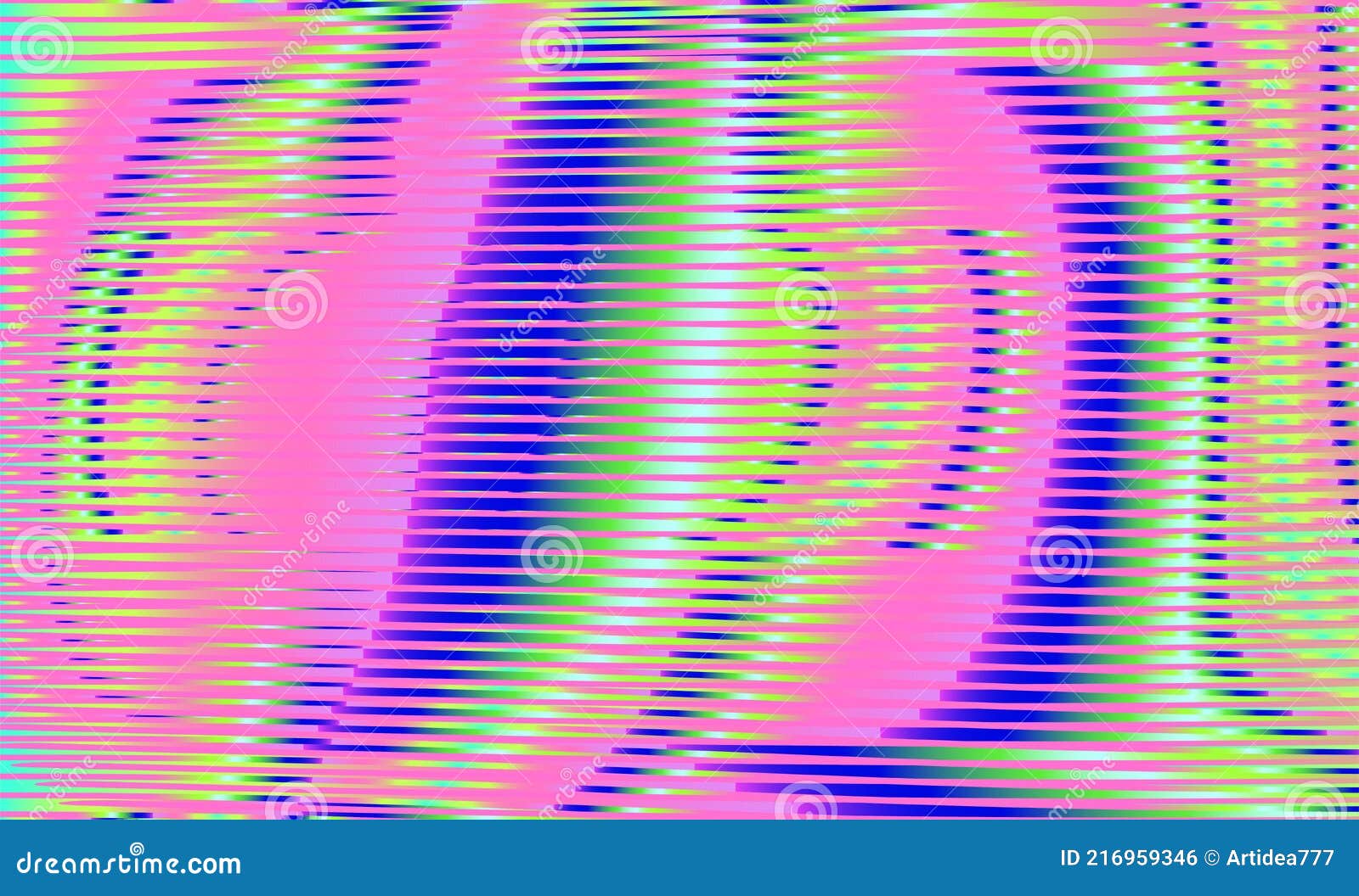 Rainbow Abstract Vector Horizontal Texture with Lines and Moire Effect ...