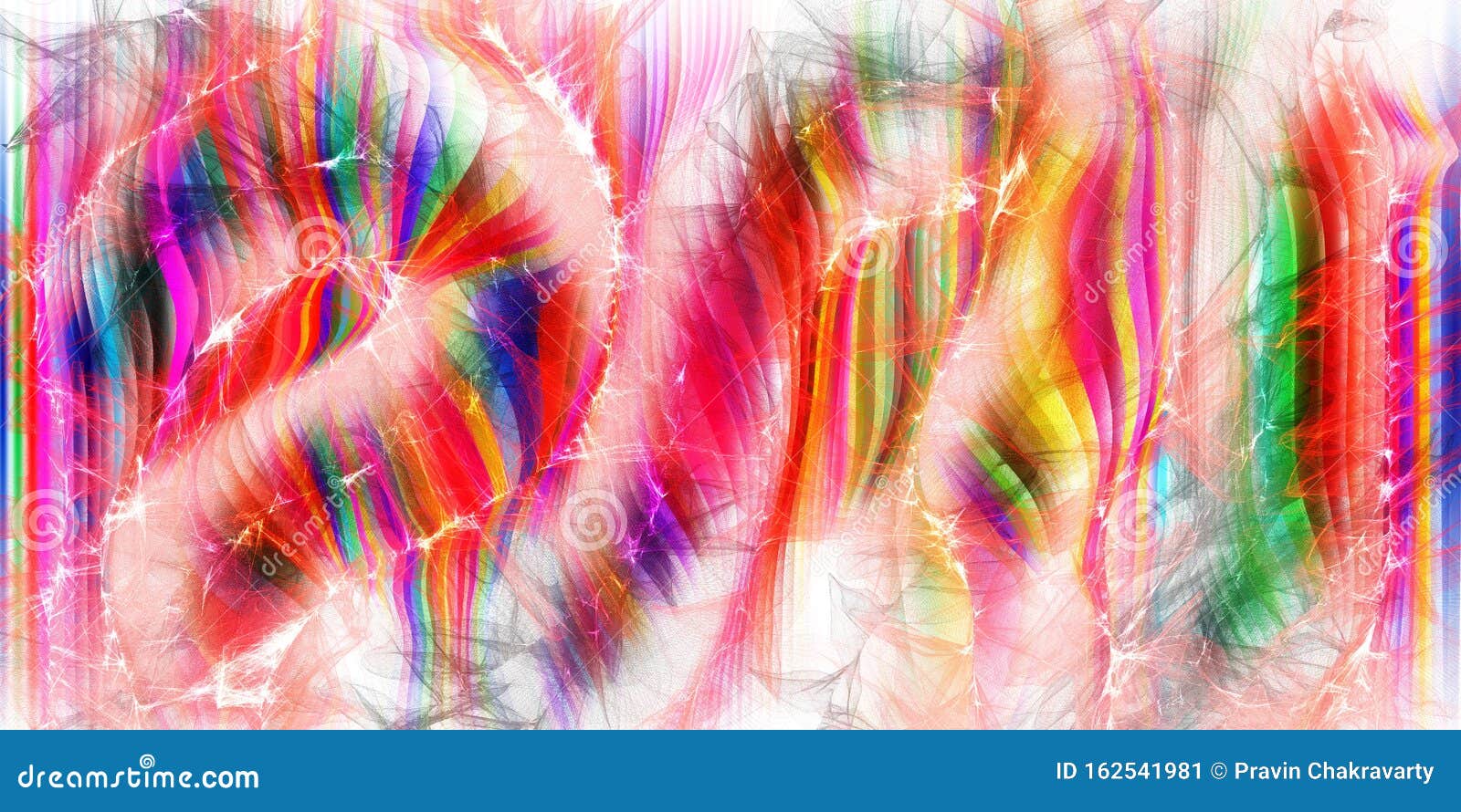 Rainbow Abstract Wavy Textured Background. Grunge Distorted Decay ...