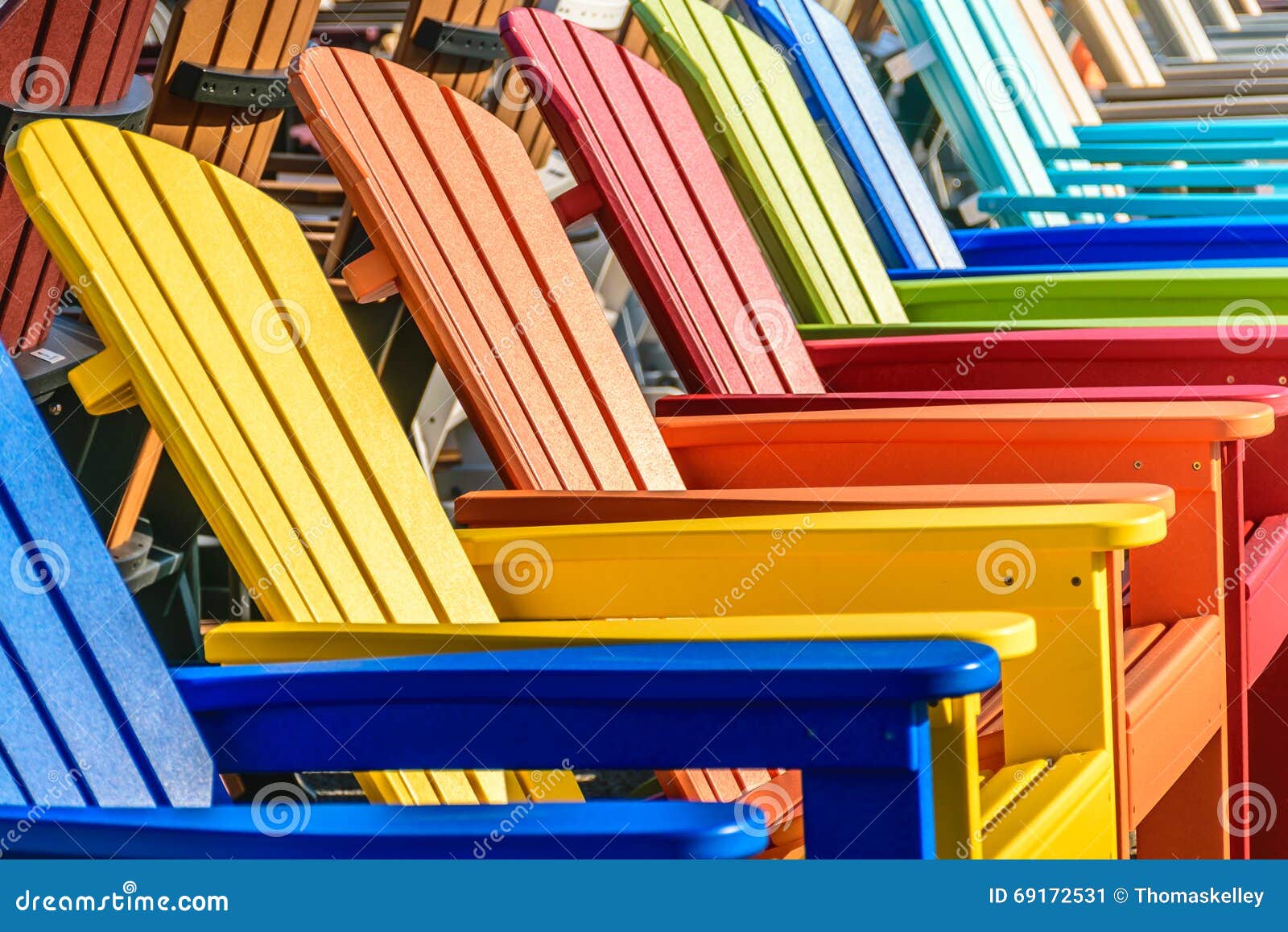 Rainbow Adirondack Chair
