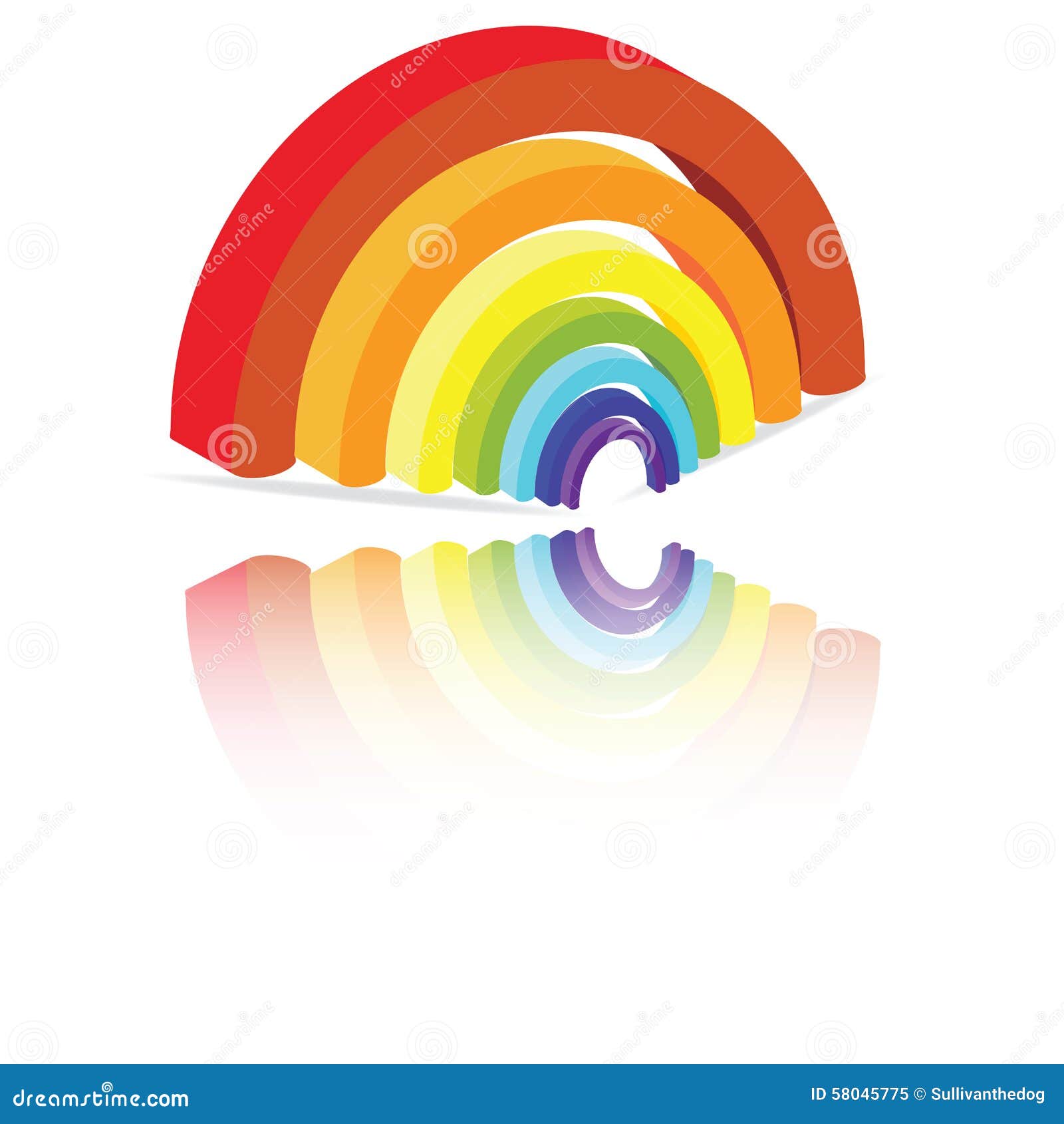 Rainbow arc stock illustration. Illustration of modern - 58045775
