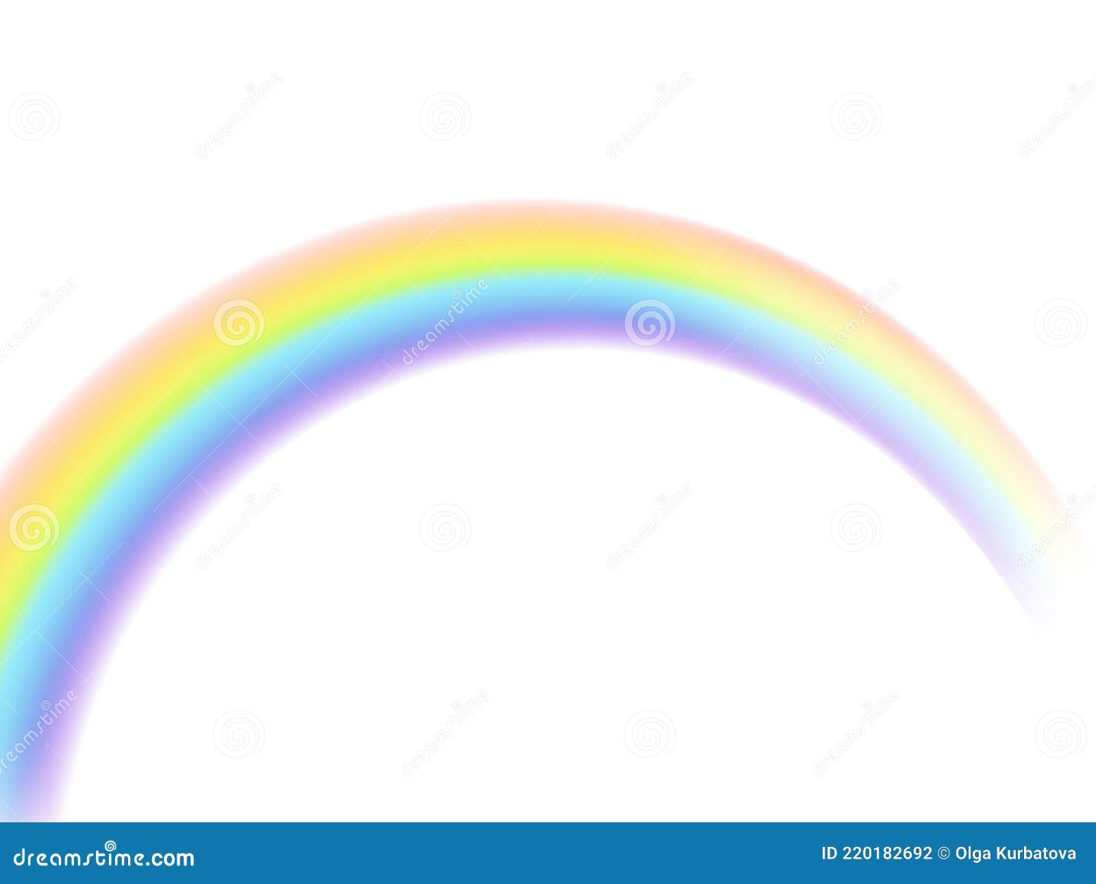 Rainbow. Arch Realistic Symbol of Rain Stock Vector - Illustration of ...