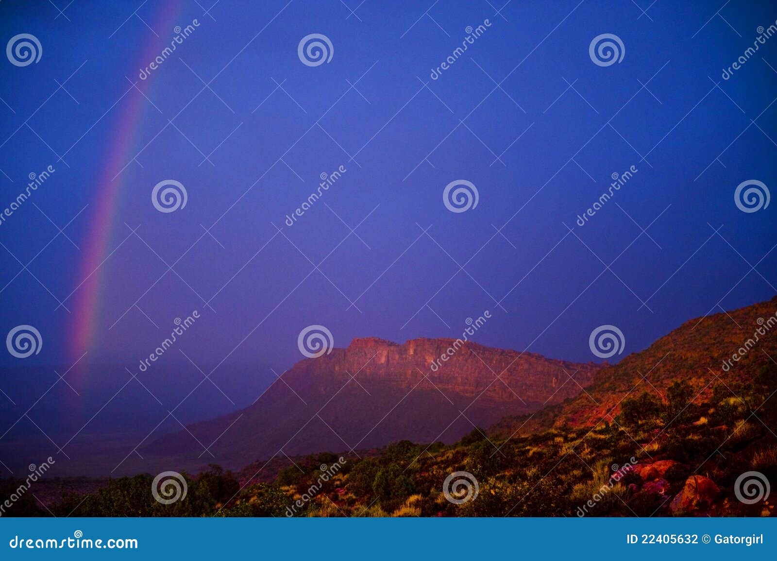 Rainbow at Arches National Park, Utah, USA Stock Photo - Image of ...