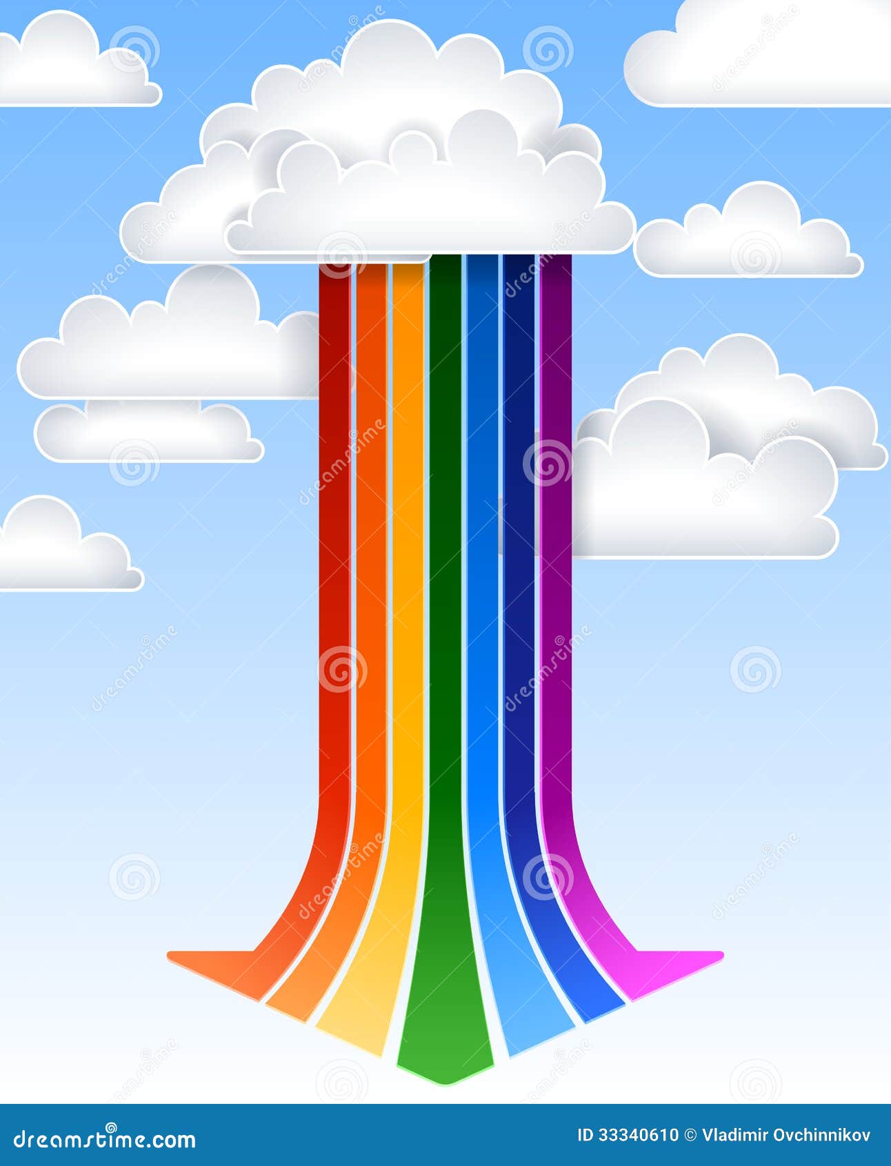 Rainbow Arrow Stock Photography | CartoonDealer.com #51918770