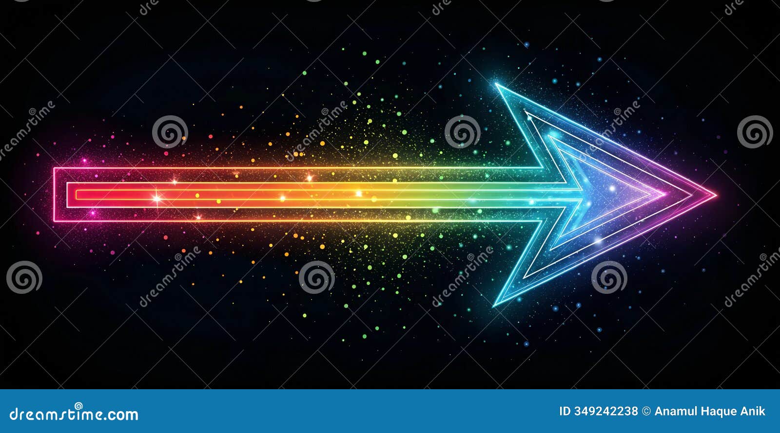 Rainbow Arrow Stock Photography | CartoonDealer.com #51918770