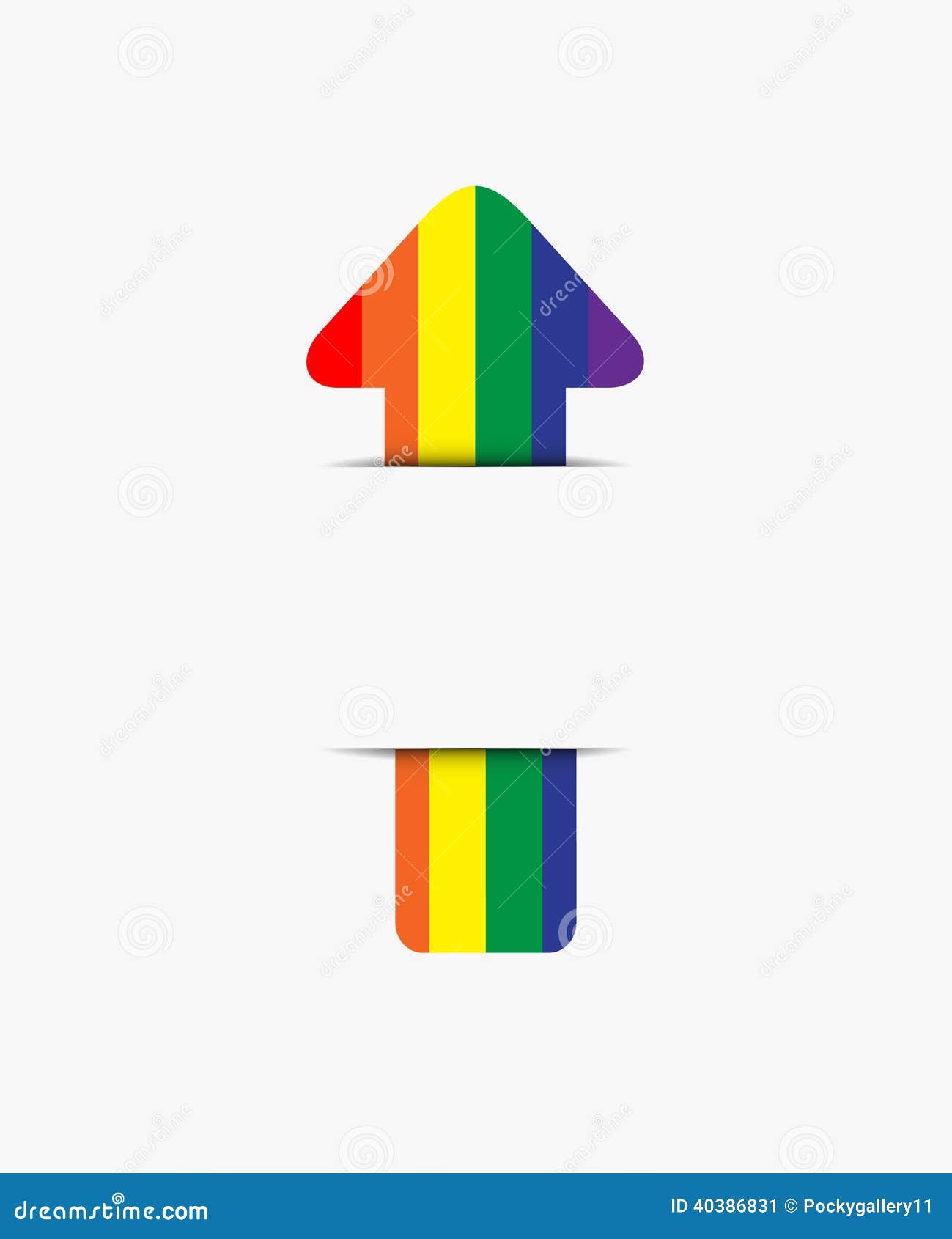 Rainbow Arrow Stock Photography | CartoonDealer.com #51918770