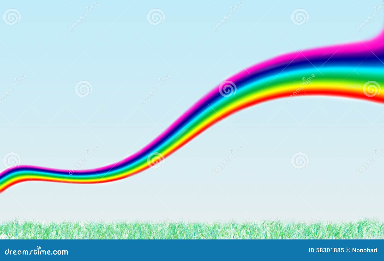 Rainbow stock illustration. Illustration of colorful - 58301885