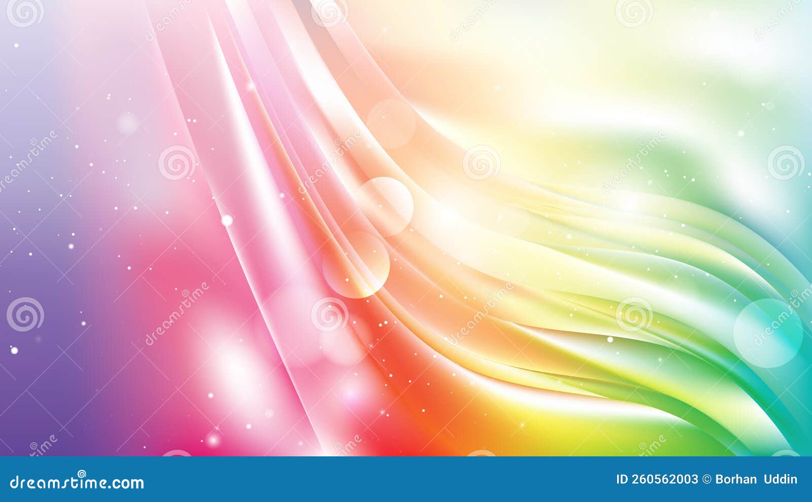 Rainbow Background Beautiful Elegant Illustration Graphic Art Design ...