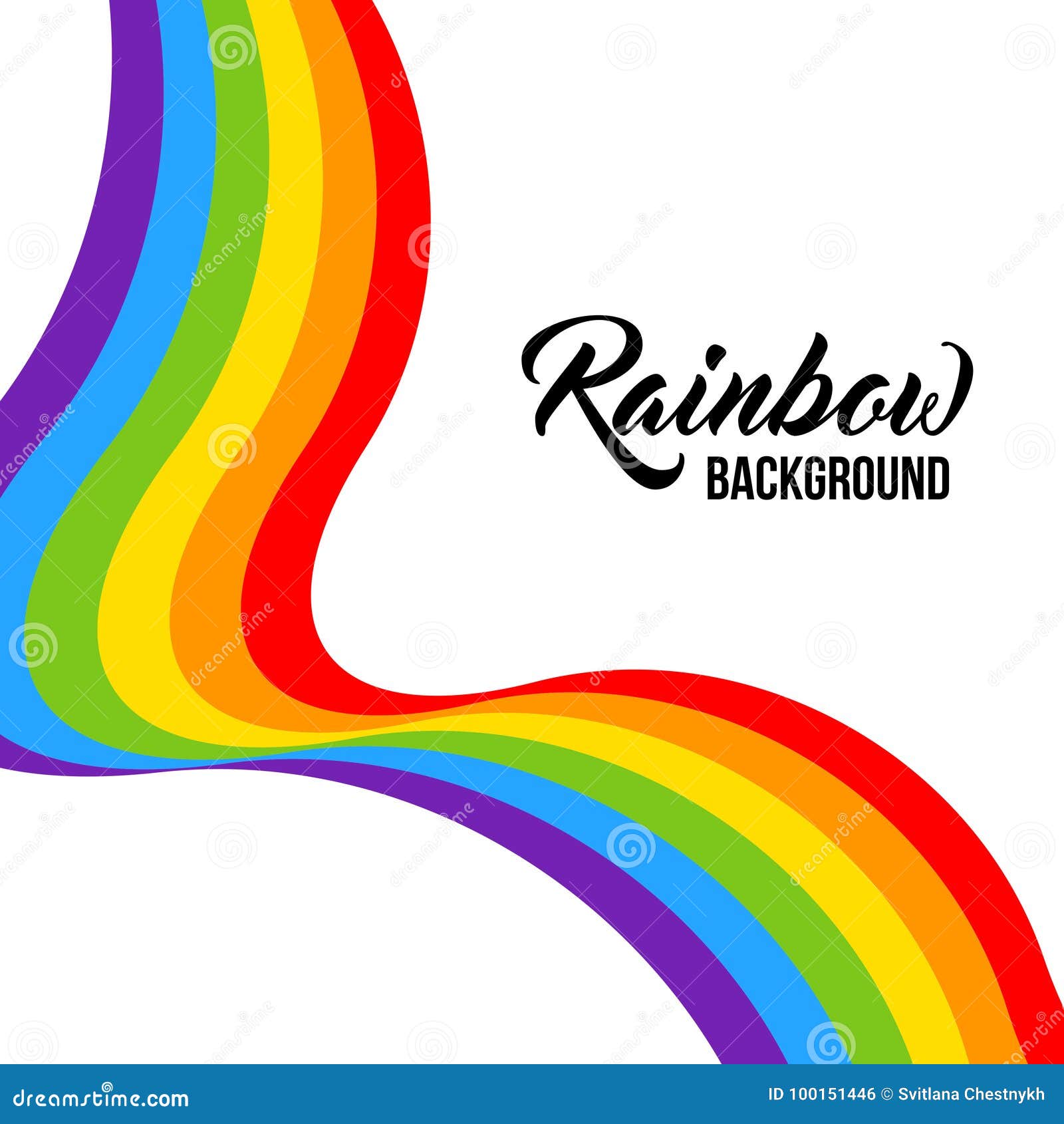 Rainbow Background Lgbt Colors Stock Vector Illustration Of