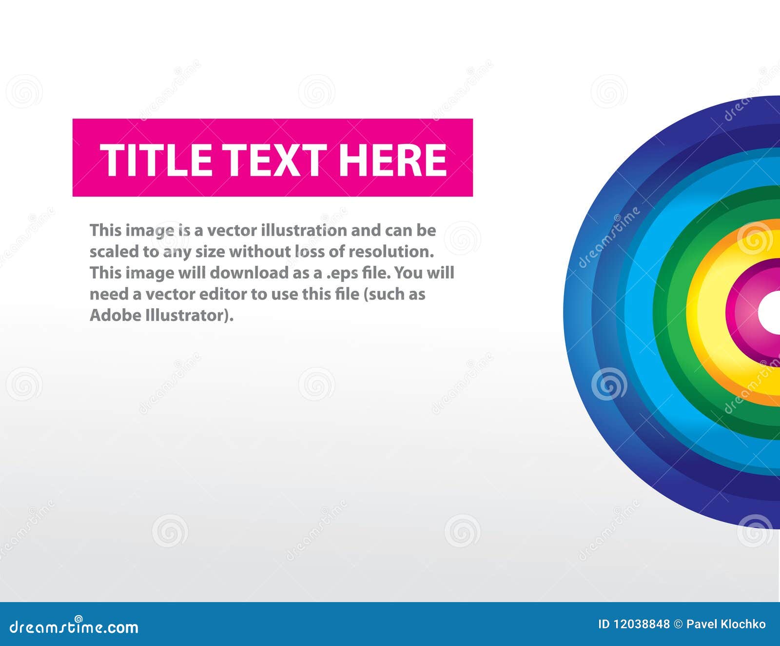 Rainbow Background with Text Stock Vector - Illustration of white ...