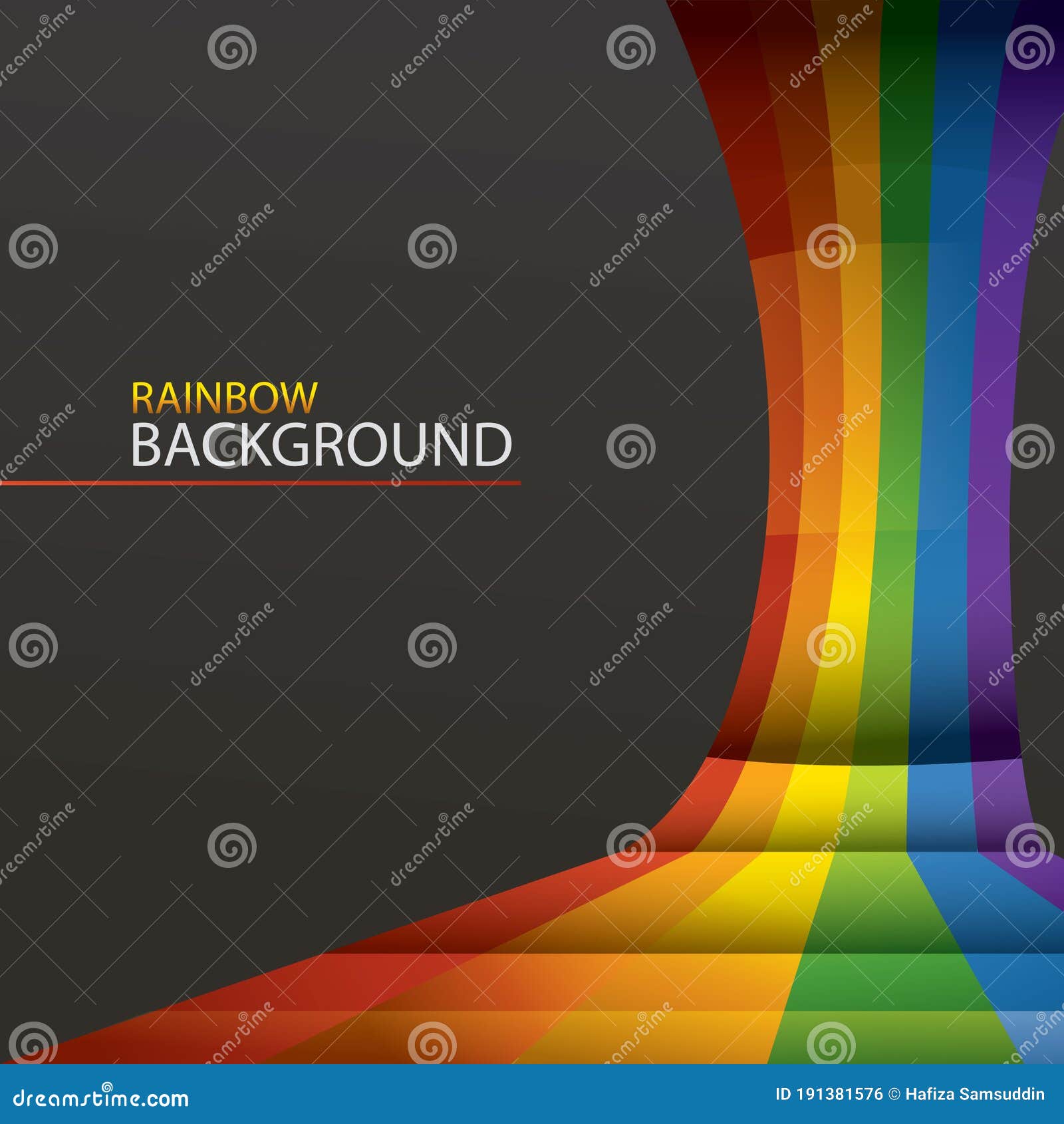 Rainbow Background. Vector Illustration Decorative Design Stock Vector ...