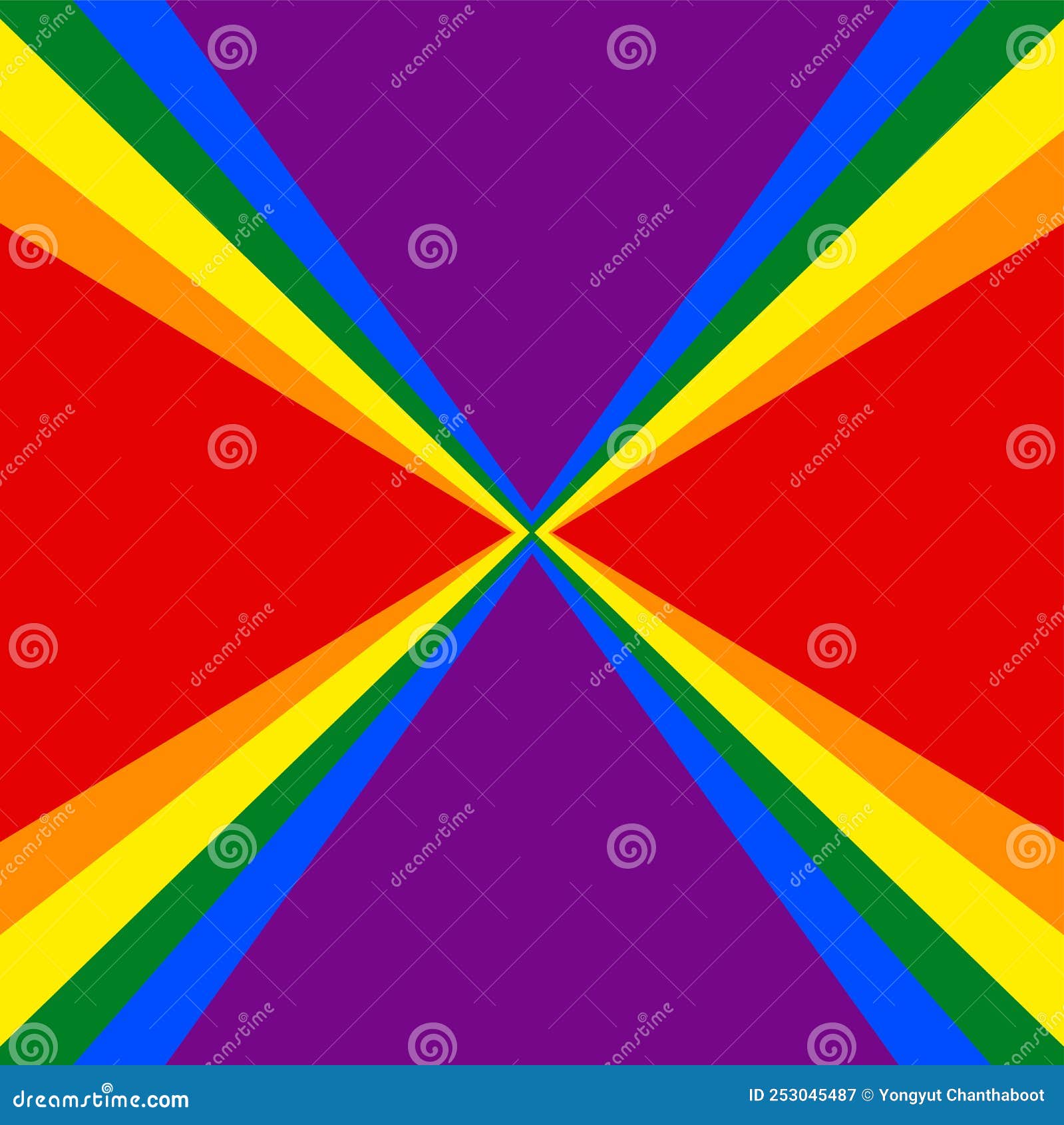 Rainbow Background, Vector Illustration, Isolate on White Background ...