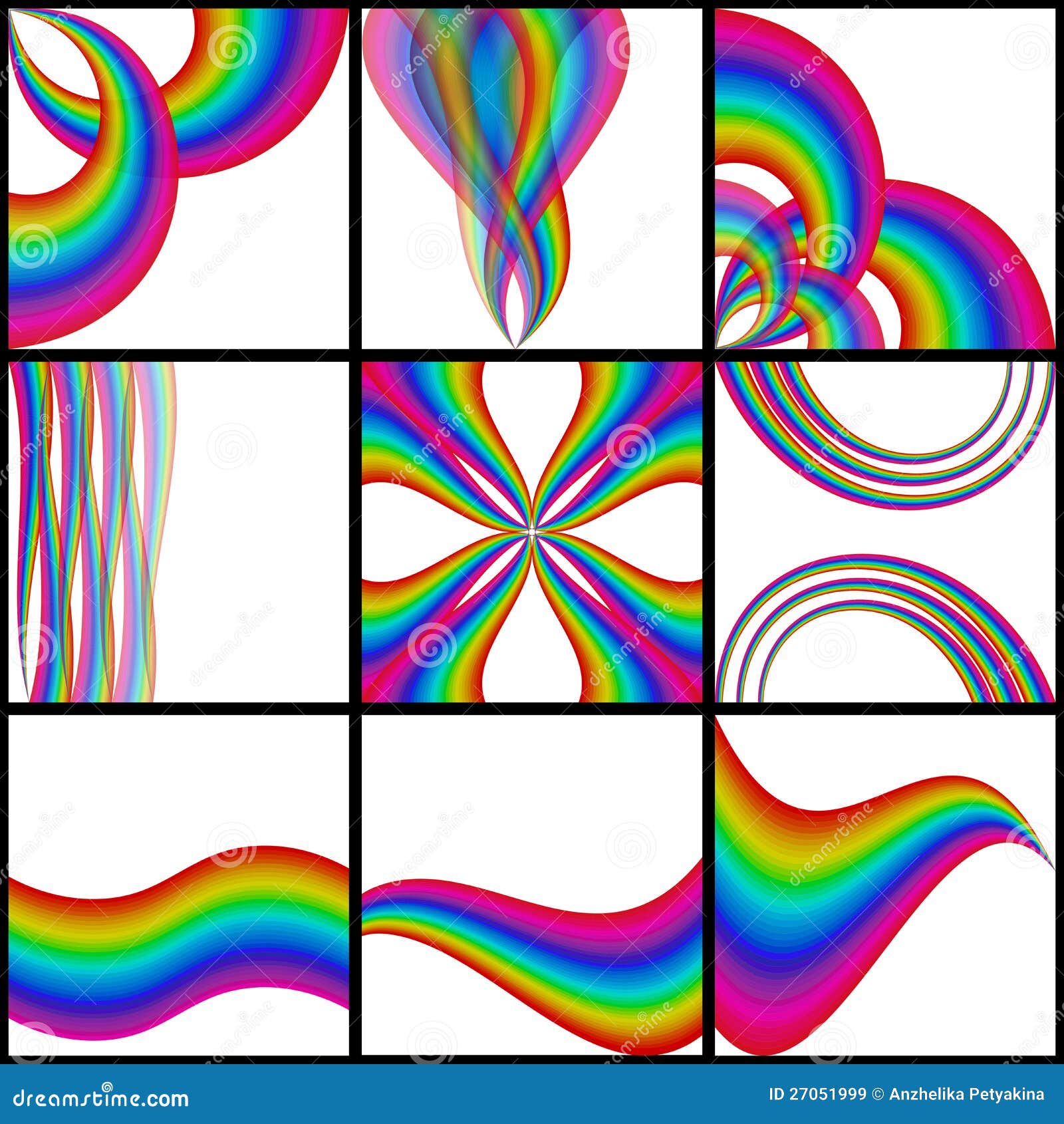 Rainbow backgrounds stock vector. Illustration of multi - 27051999