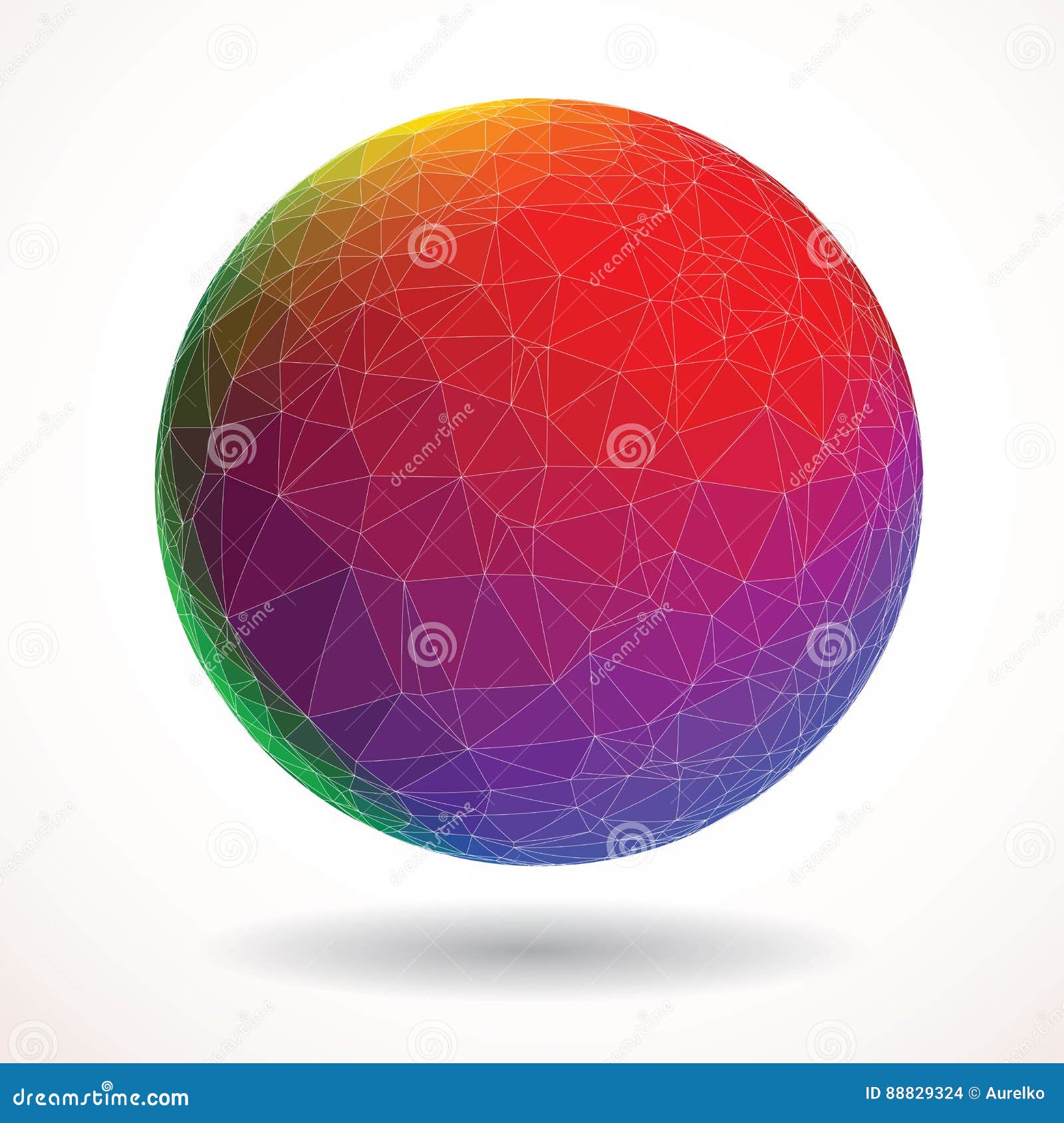 Rainbow ball stock vector. Illustration of paint, pattern - 88829324