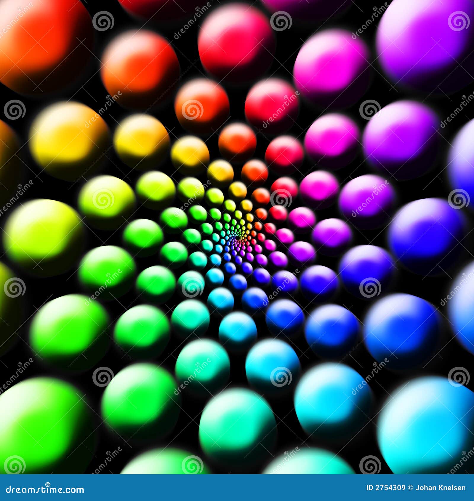 Gazing Ball Rainbow Colors