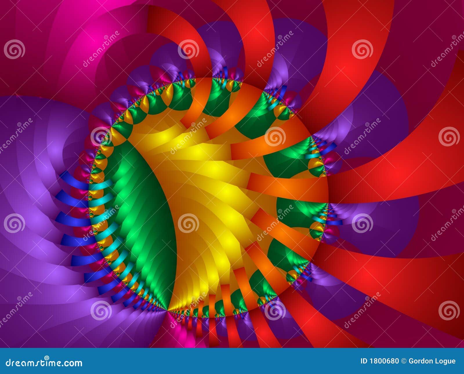 Rainbow Balls And Ribbons Stock Photography | CartoonDealer.com #1800680