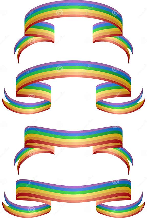 Rainbow Banners stock vector. Illustration of clipart - 9437297