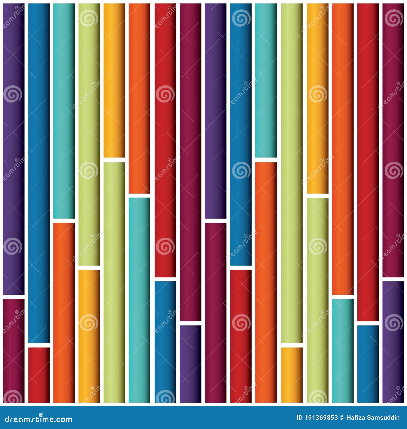 Rainbow Bars Background. Vector Illustration Decorative Design Stock ...