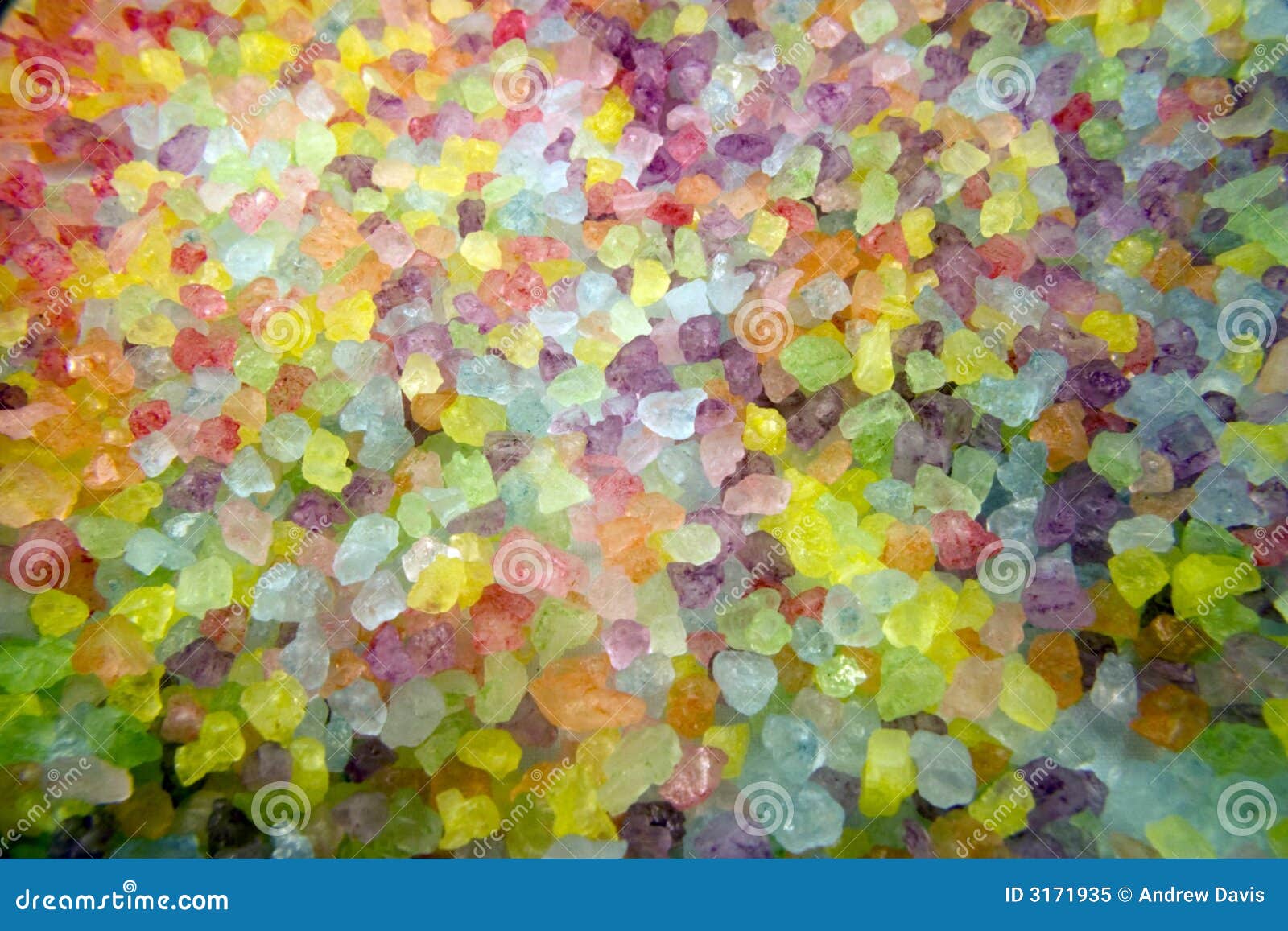 Rainbow of Bath Salts stock image. Image of bathroom, designer - 3171935