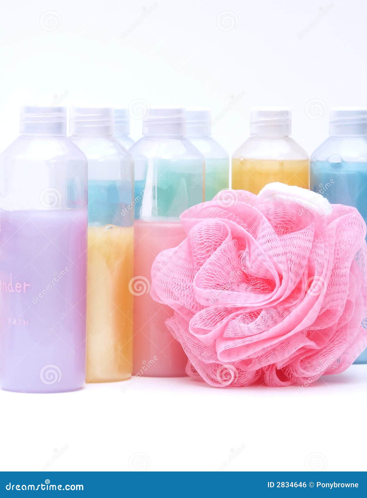 Rainbow of bath supplies stock photo. Image of bath, bathtub - 2834646