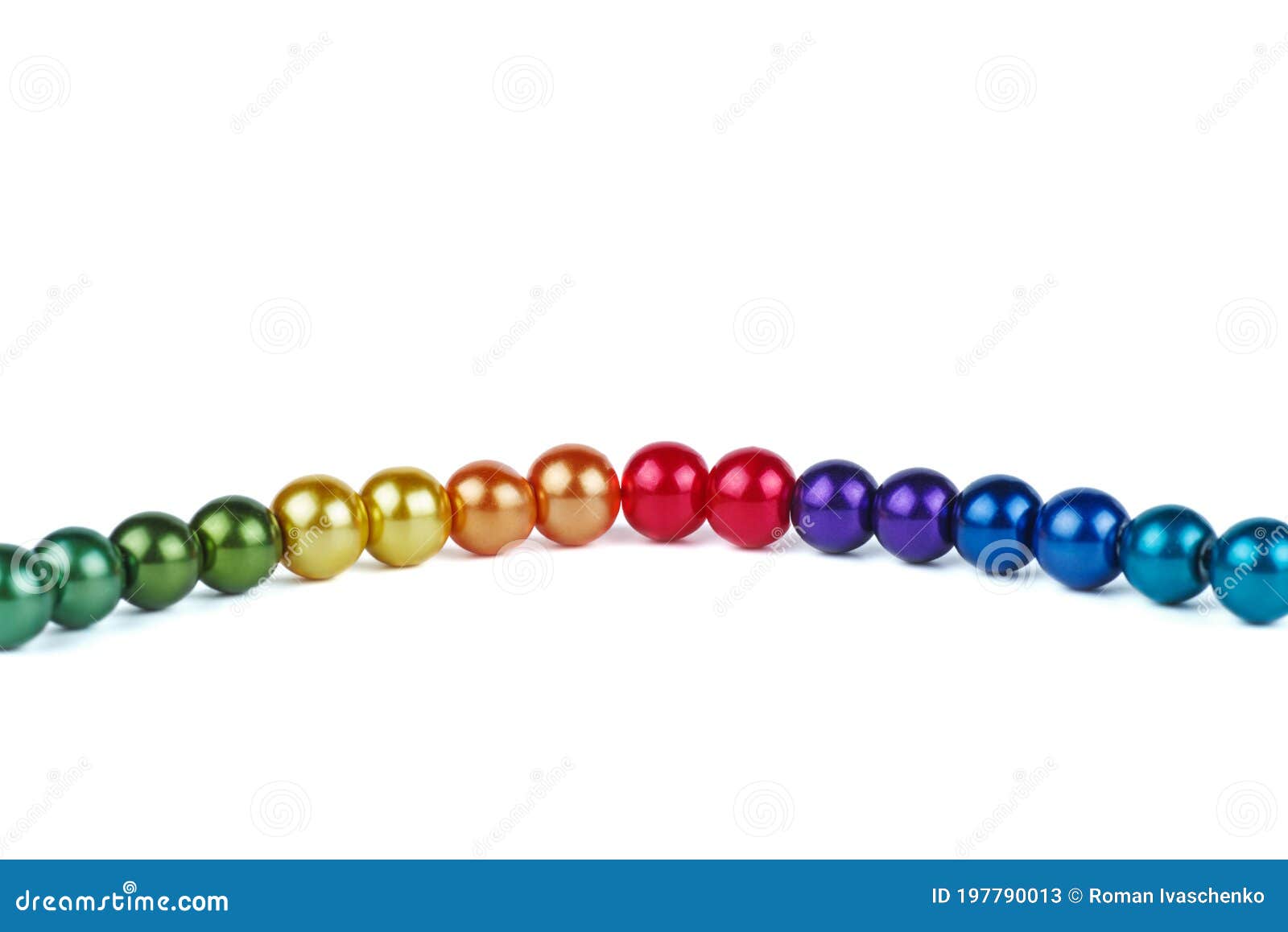 Rainbow beads stock image. Image of small, violet, yellow - 197790013