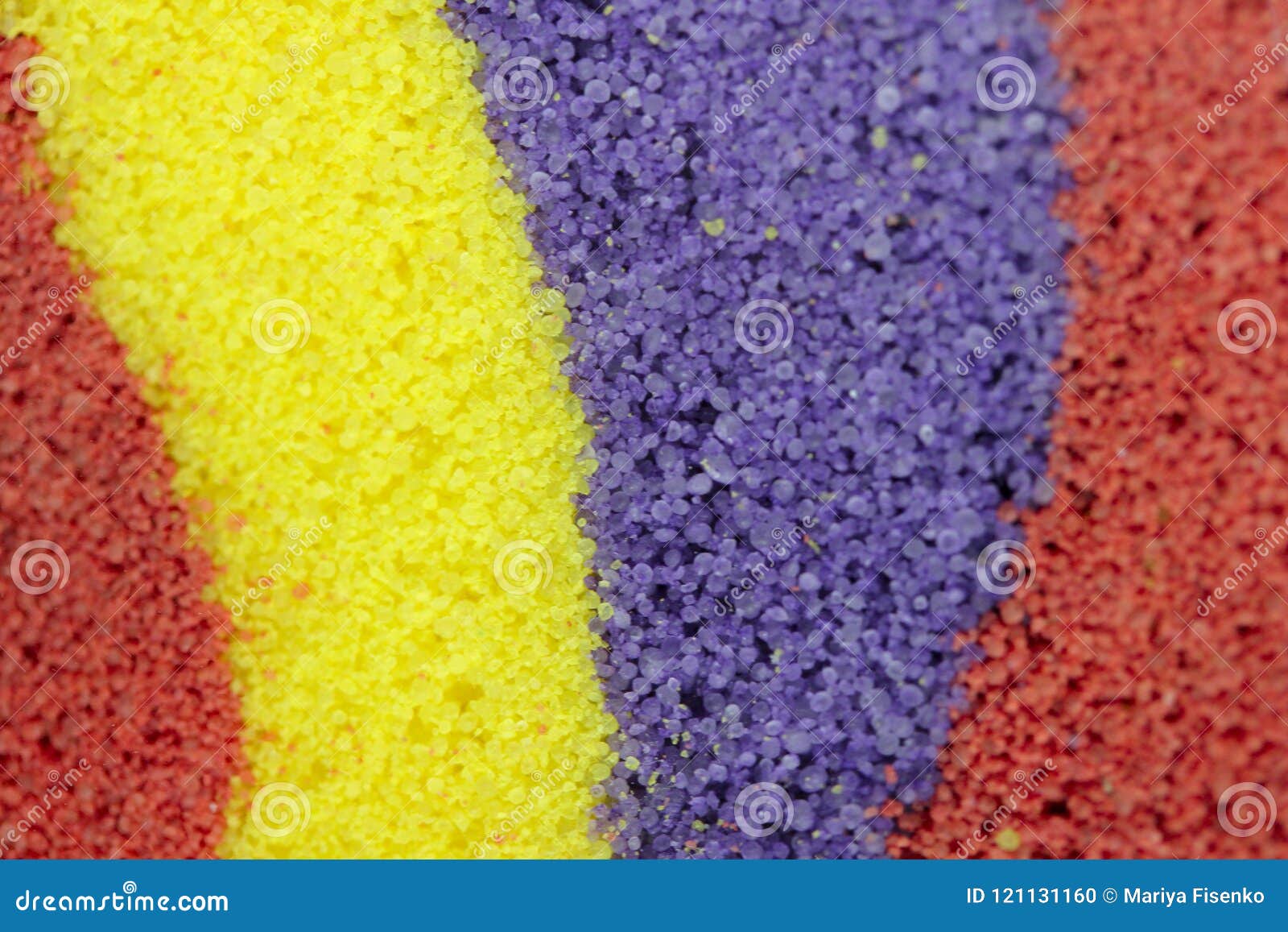 Rainbow Strips of Colored Sand Stock Photo - Image of multicolor ...