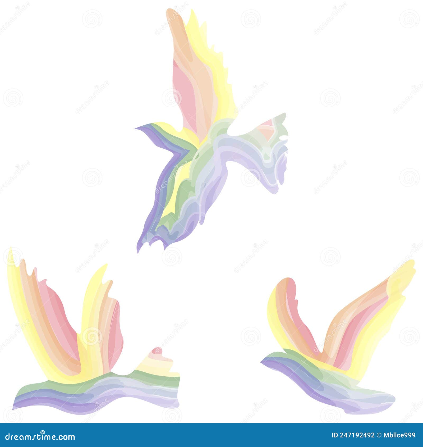 Rainbow Bird of Freedom.the Symbol is LGBT Stock Vector - Illustration ...