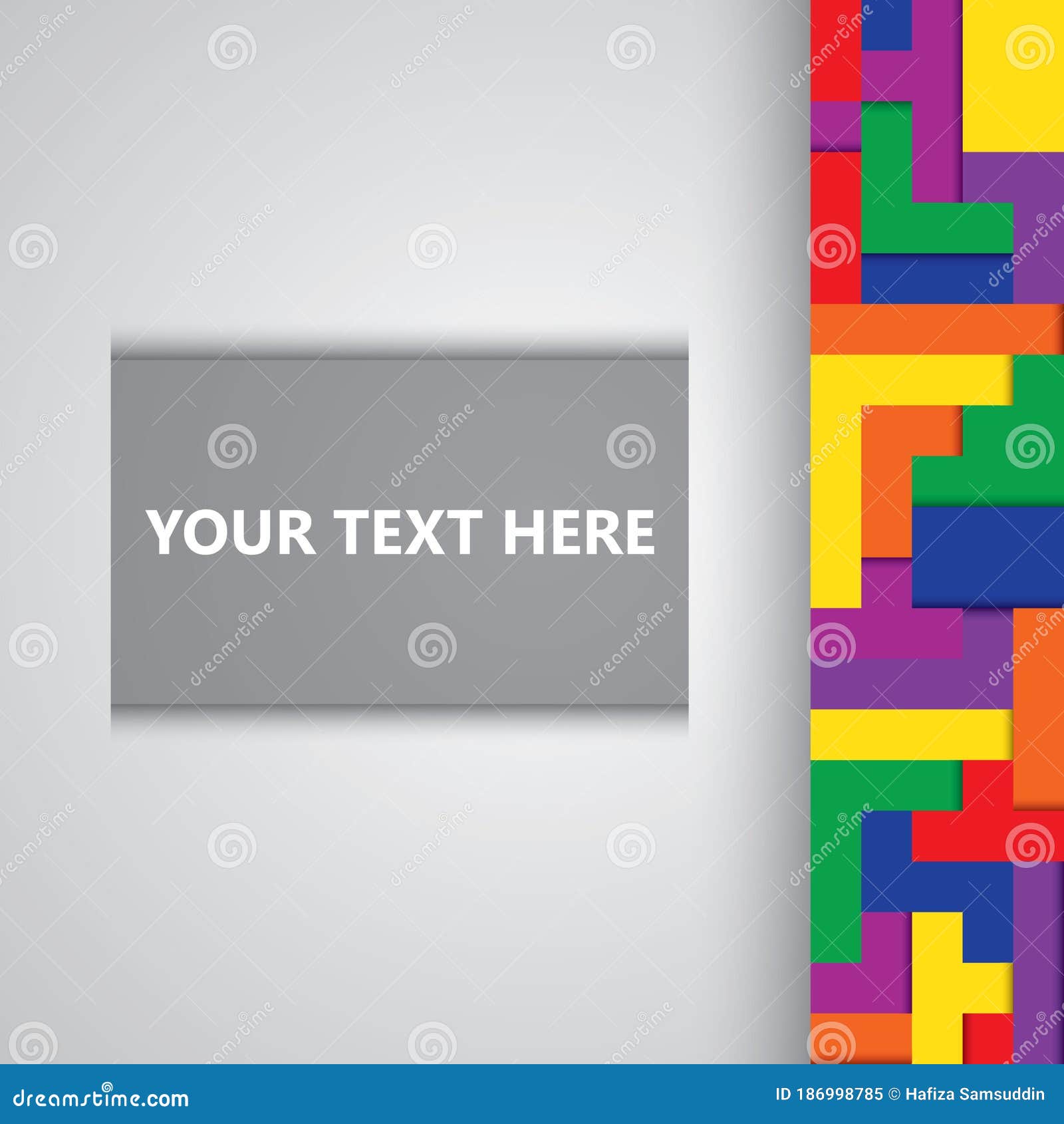 Rainbow Border Background. Vector Illustration Decorative Design Stock ...