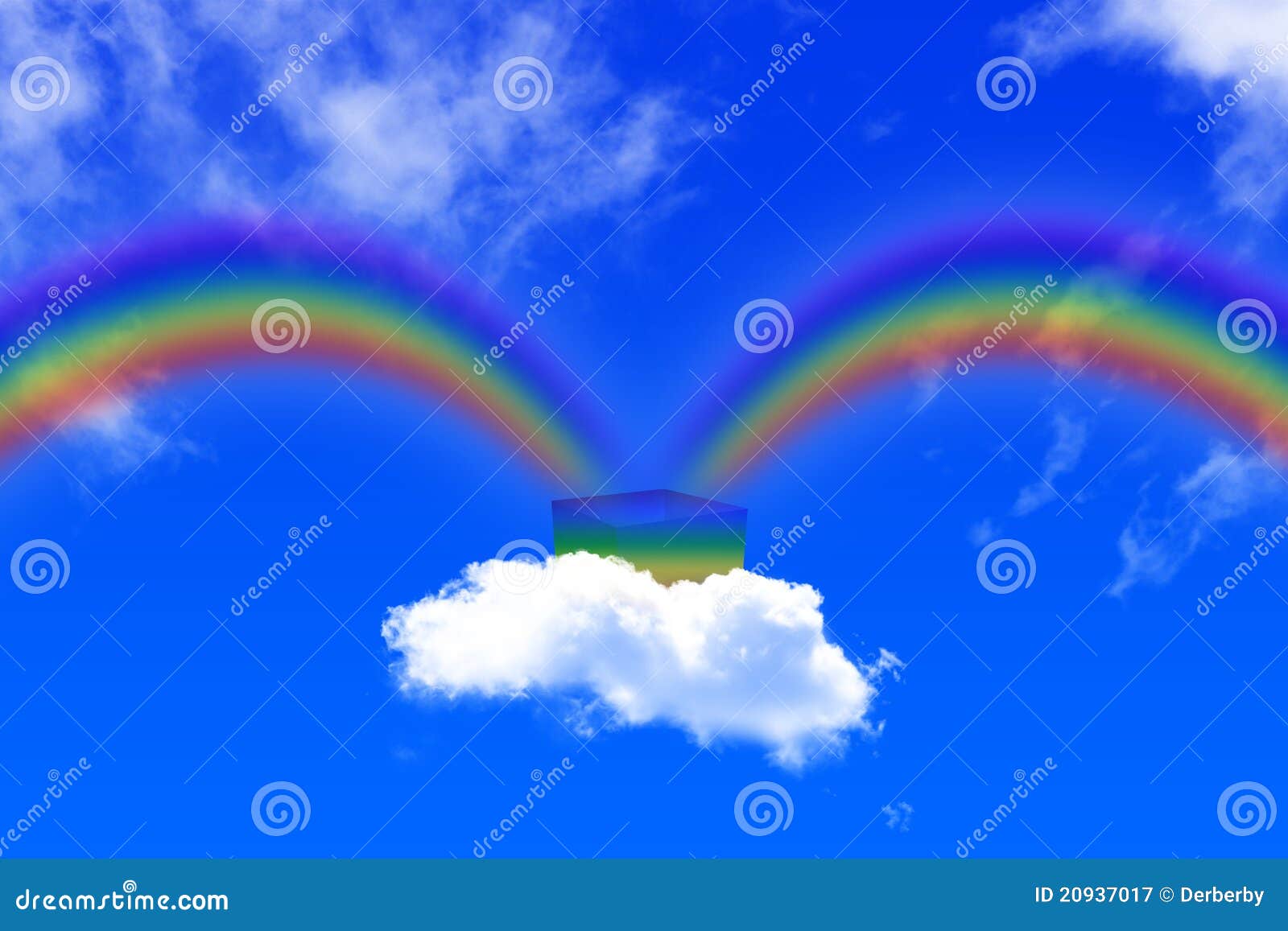 Rainbow is born stock illustration. Illustration of cloudy - 20937017
