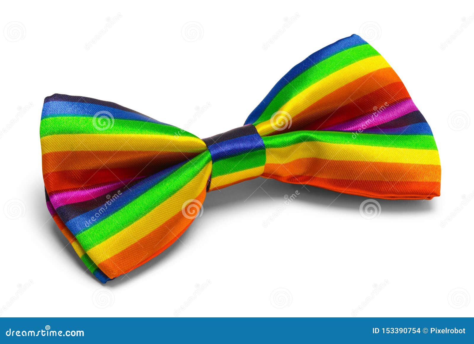 Rainbow Bow Tie stock photo. Image of white, plaid, wear - 153390754