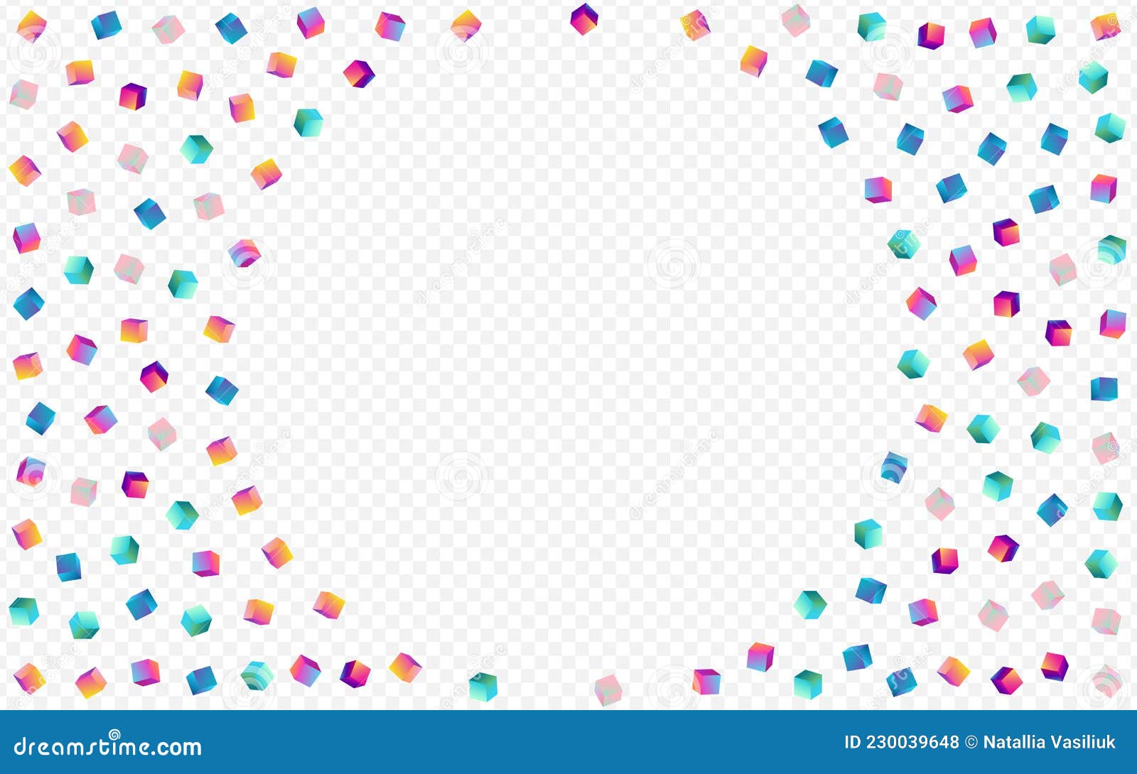 Rainbow Box Vector Transparent Background Stock Vector - Illustration ...