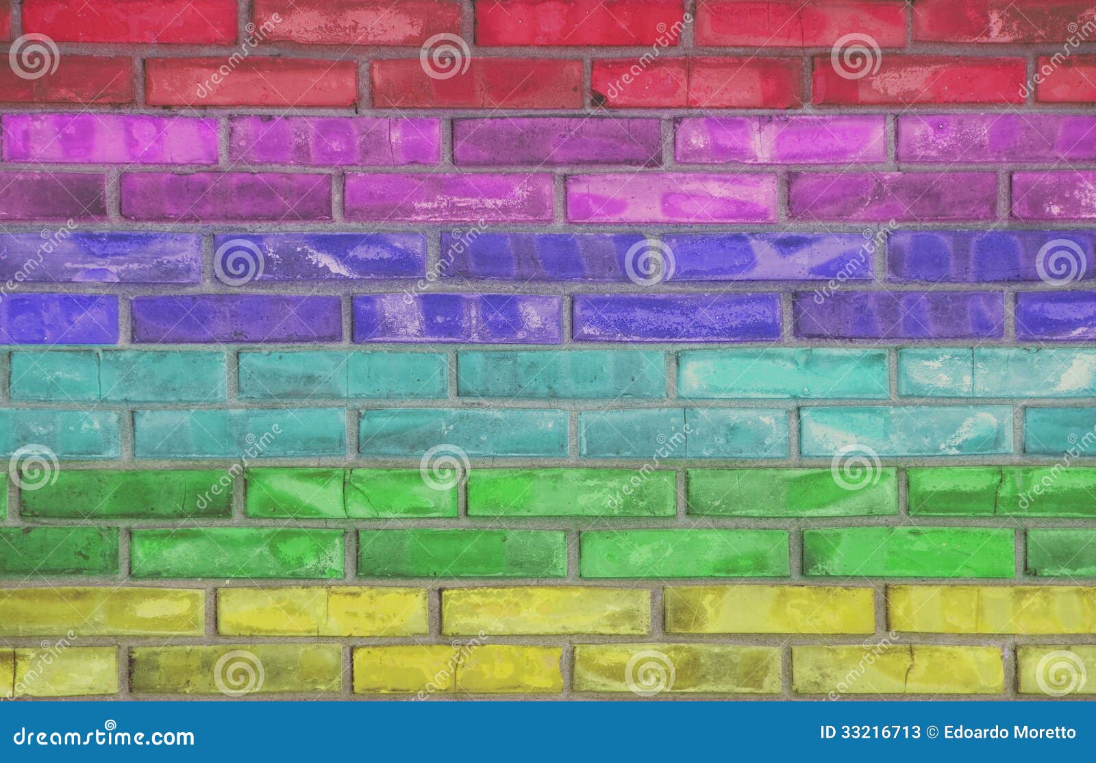 Rainbow brick stock image. Image of amber, colorful, design - 33216713