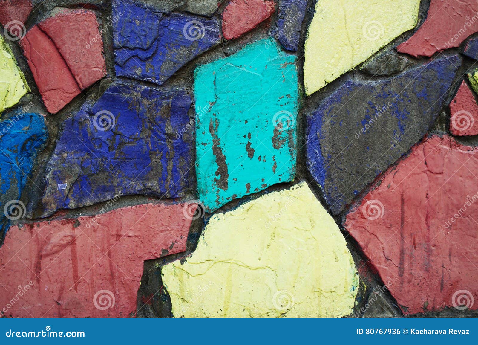 Rainbow brick wall stock photo. Image of yellow, brick - 80767936