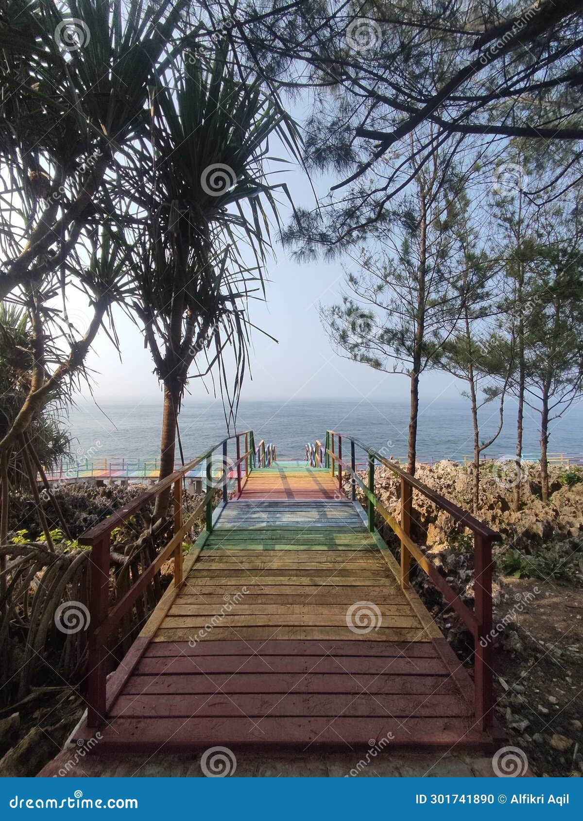 Gesing Cliff Beach Ocean Yogyakarta Indonesia Stock Image ...