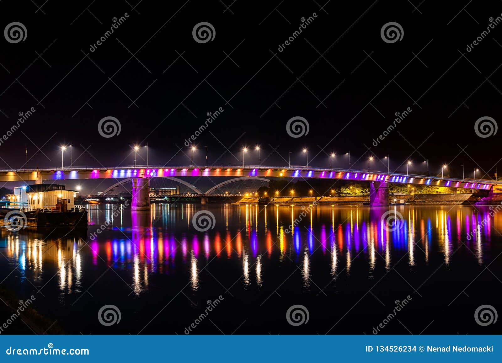 Rainbow Bridge, Novi Sad, Serbia Stock Photo - Image of landscape ...
