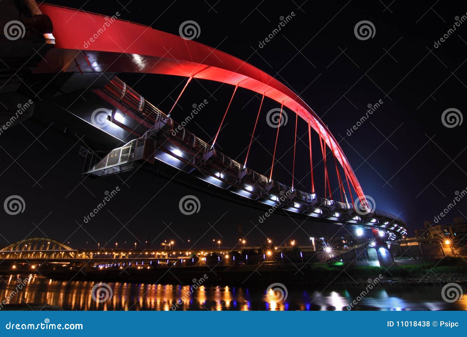 Rainbow bridge in taiwan stock photo. Image of wharf - 11018438