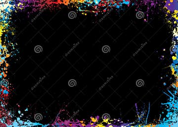 Rainbow bright border stock vector. Illustration of drop - 7819876