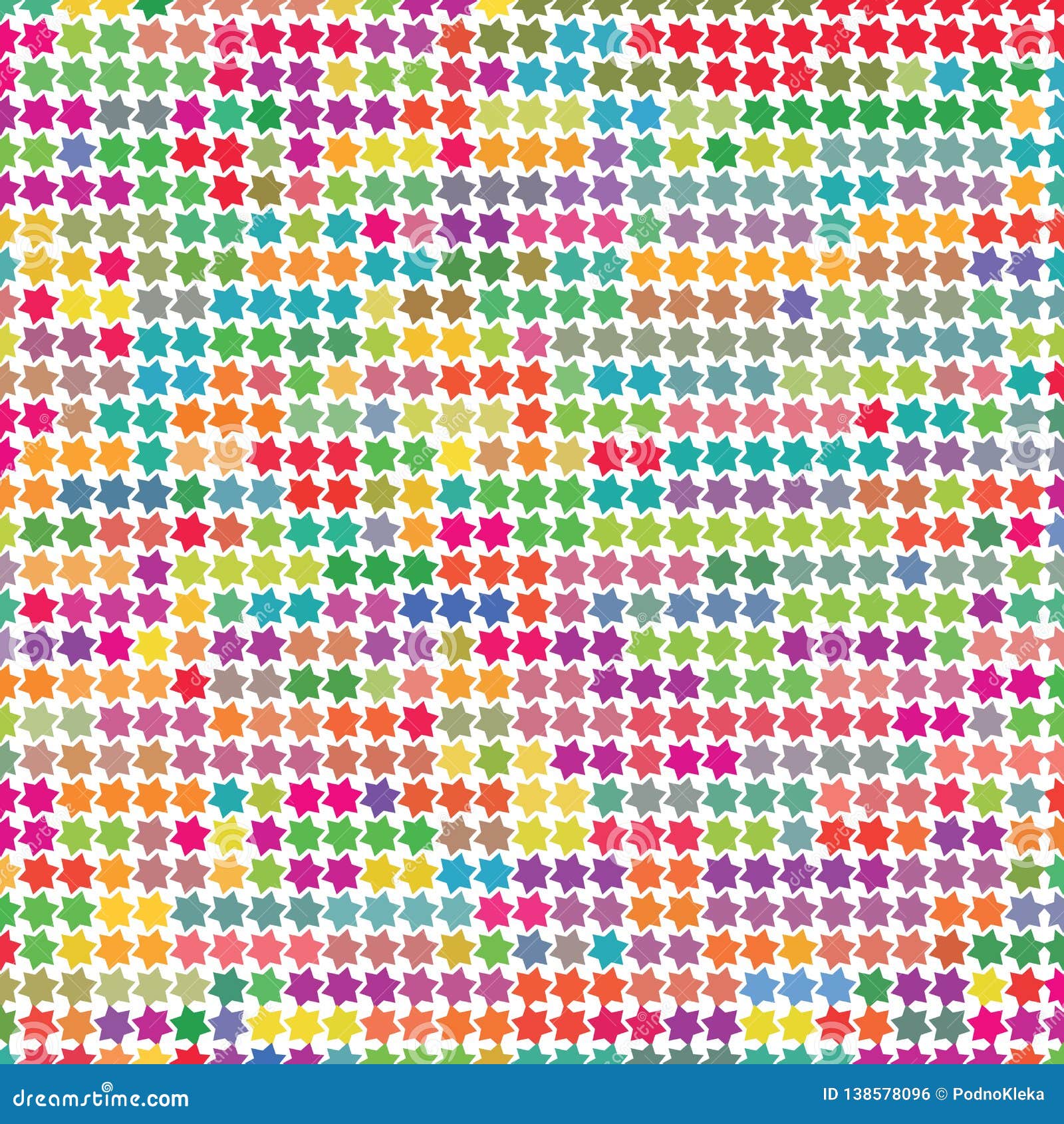 Rainbow Bright Color Stars Fabric Vector Background Pattern Texture ...